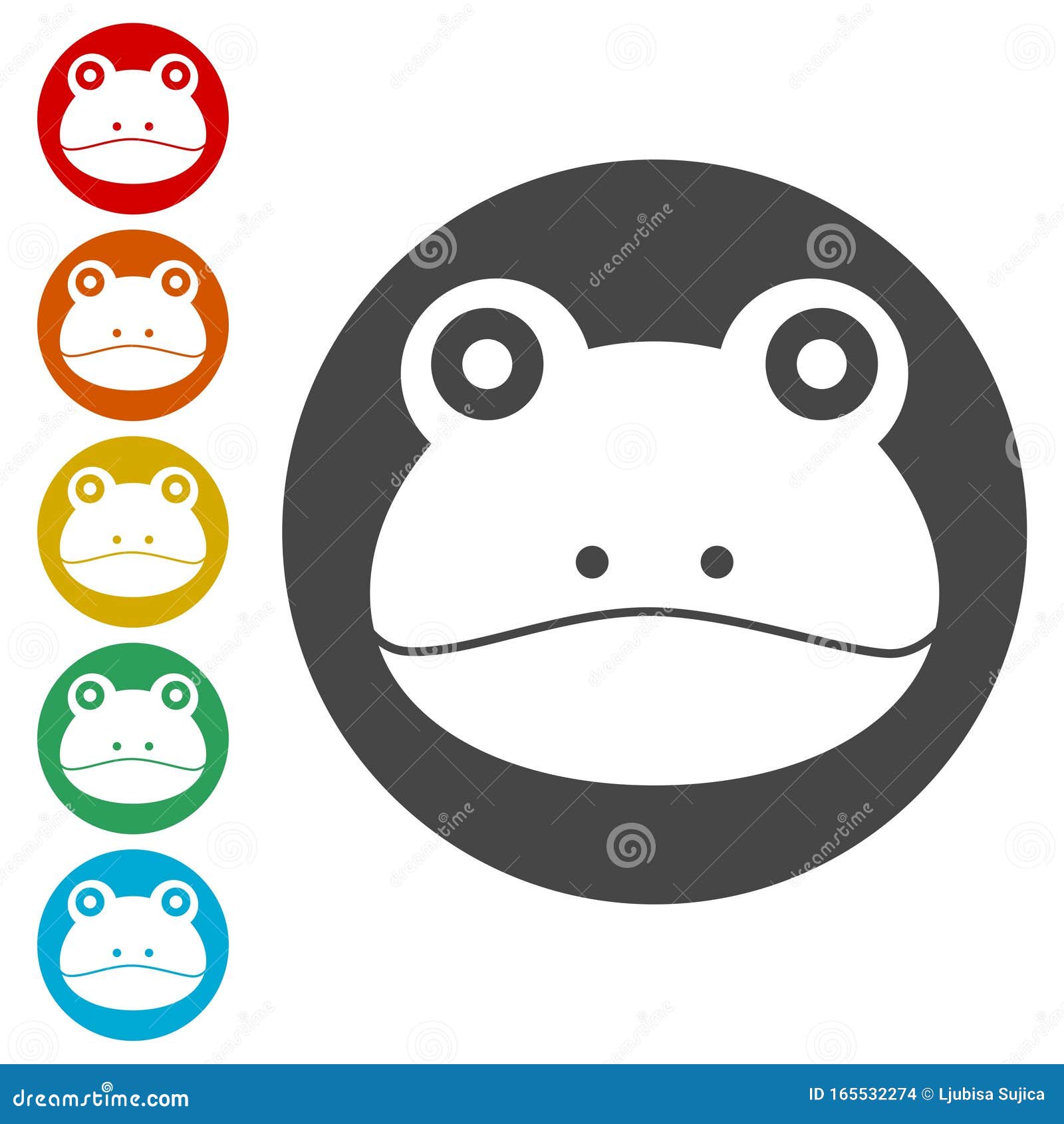 Frog Icons Set Logo - Illustration Stock Vector - Illustration of ...