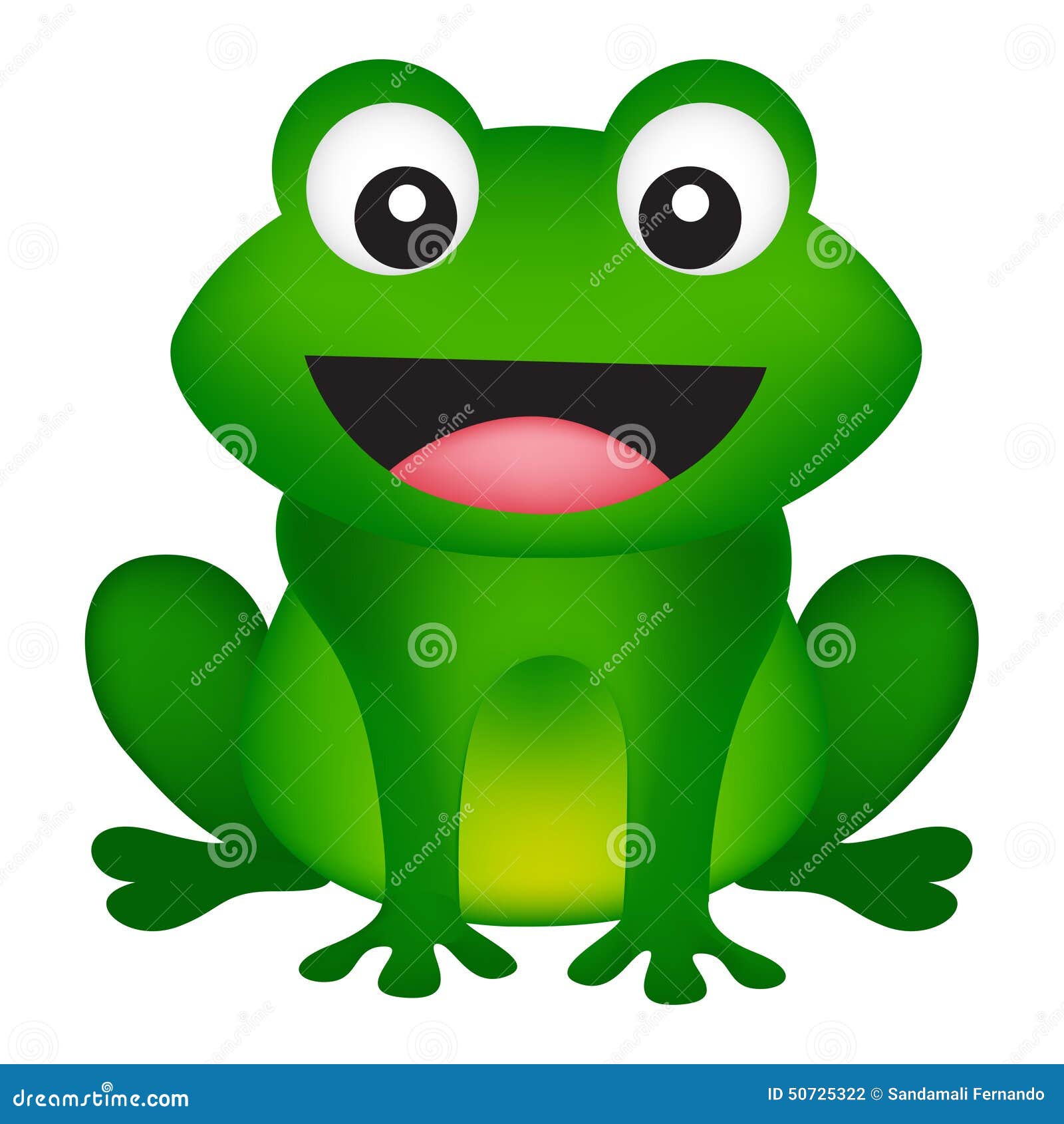 Fun Frog - 3D Illustration Royalty-Free Stock Image | CartoonDealer.com ...