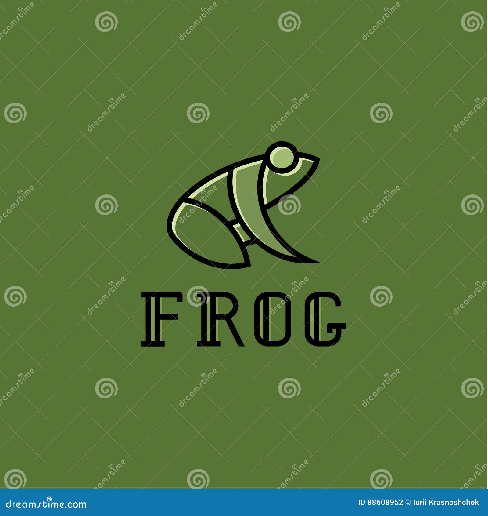 Frog With At Mark Symbol Royalty-Free Stock Photography | CartoonDealer ...