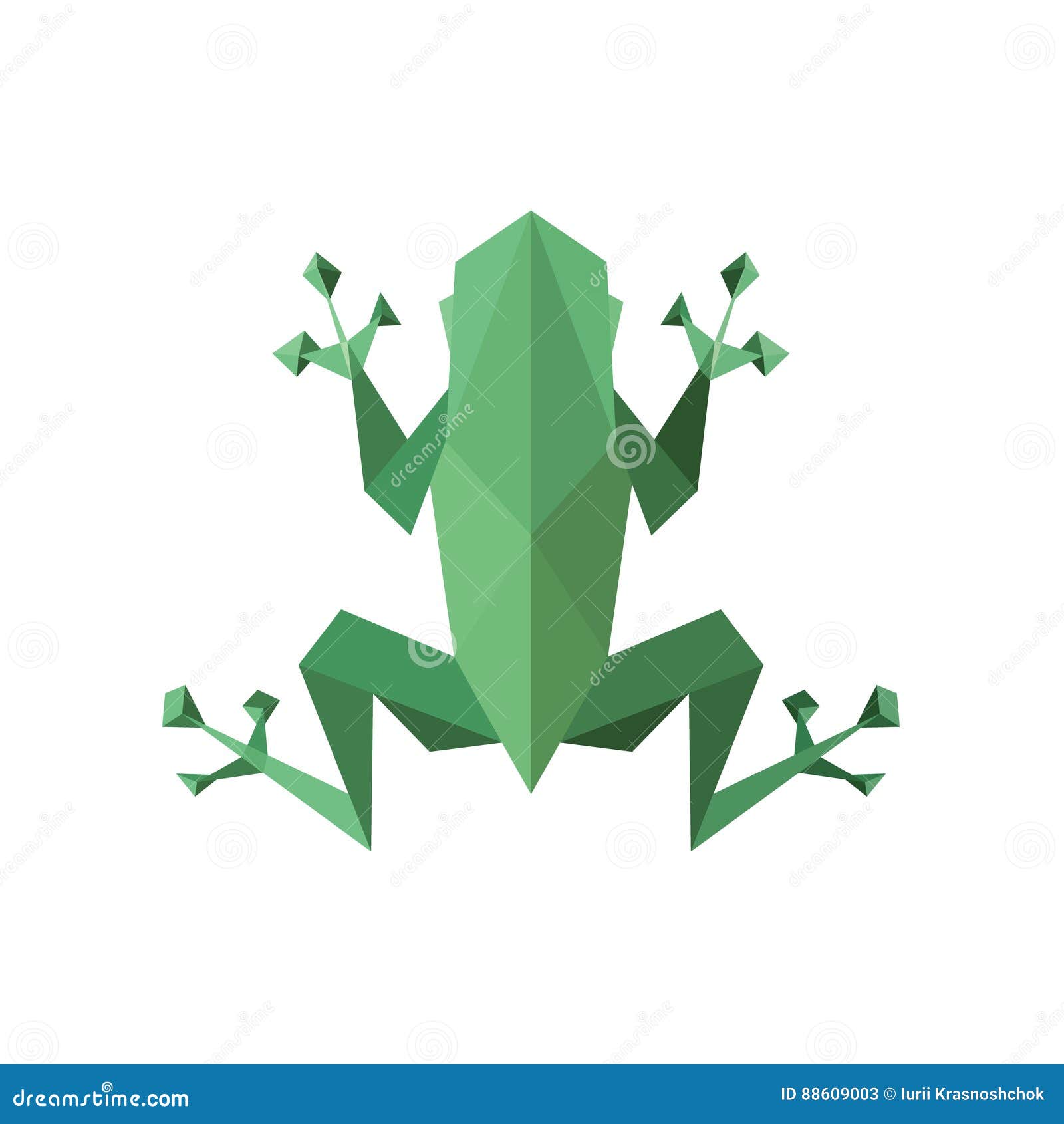 Frog Illustration Polygon, Low Poly Faces, Sharp Angles Vector ...