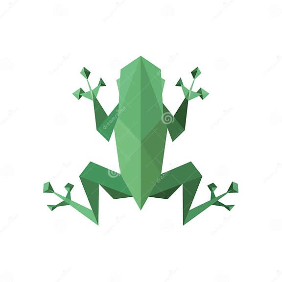 Frog Illustration Polygon, Low Poly Faces, Sharp Angles Vector Stock ...
