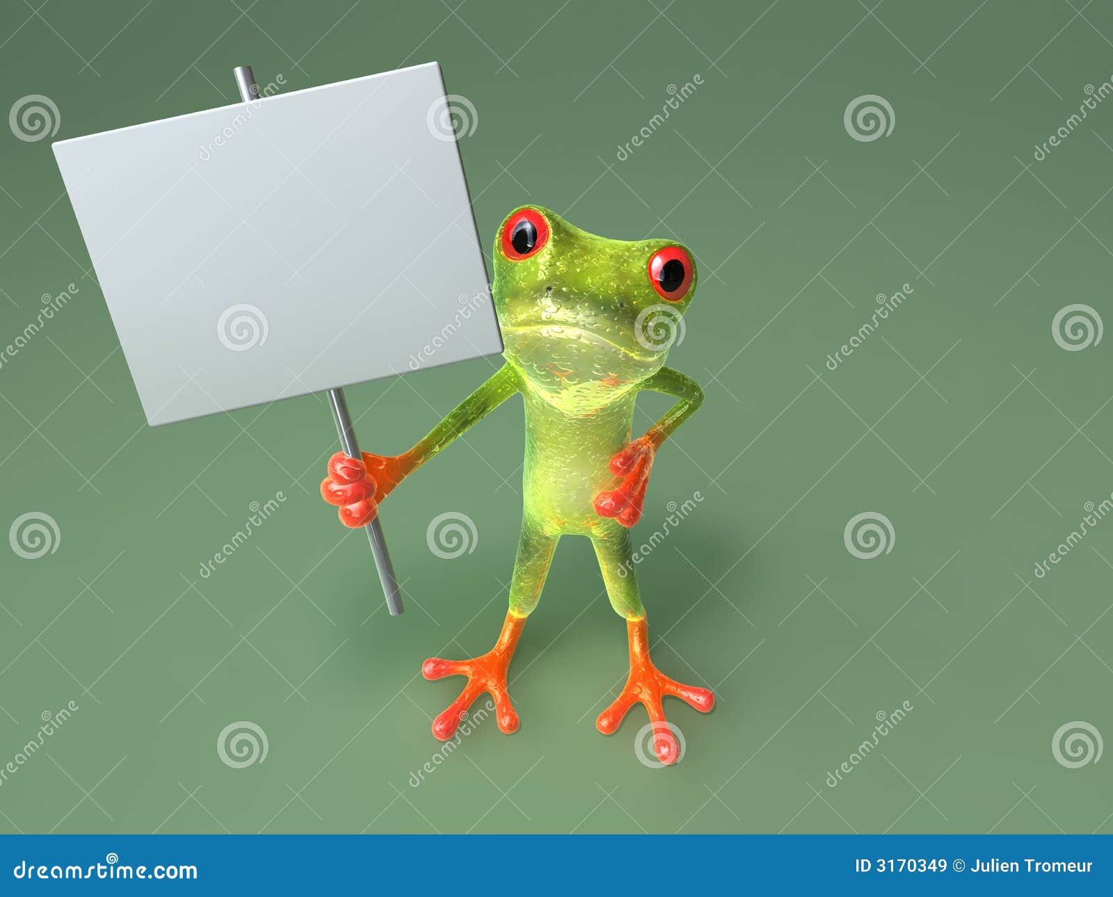 Frog : insert your text stock illustration. Illustration of message ...