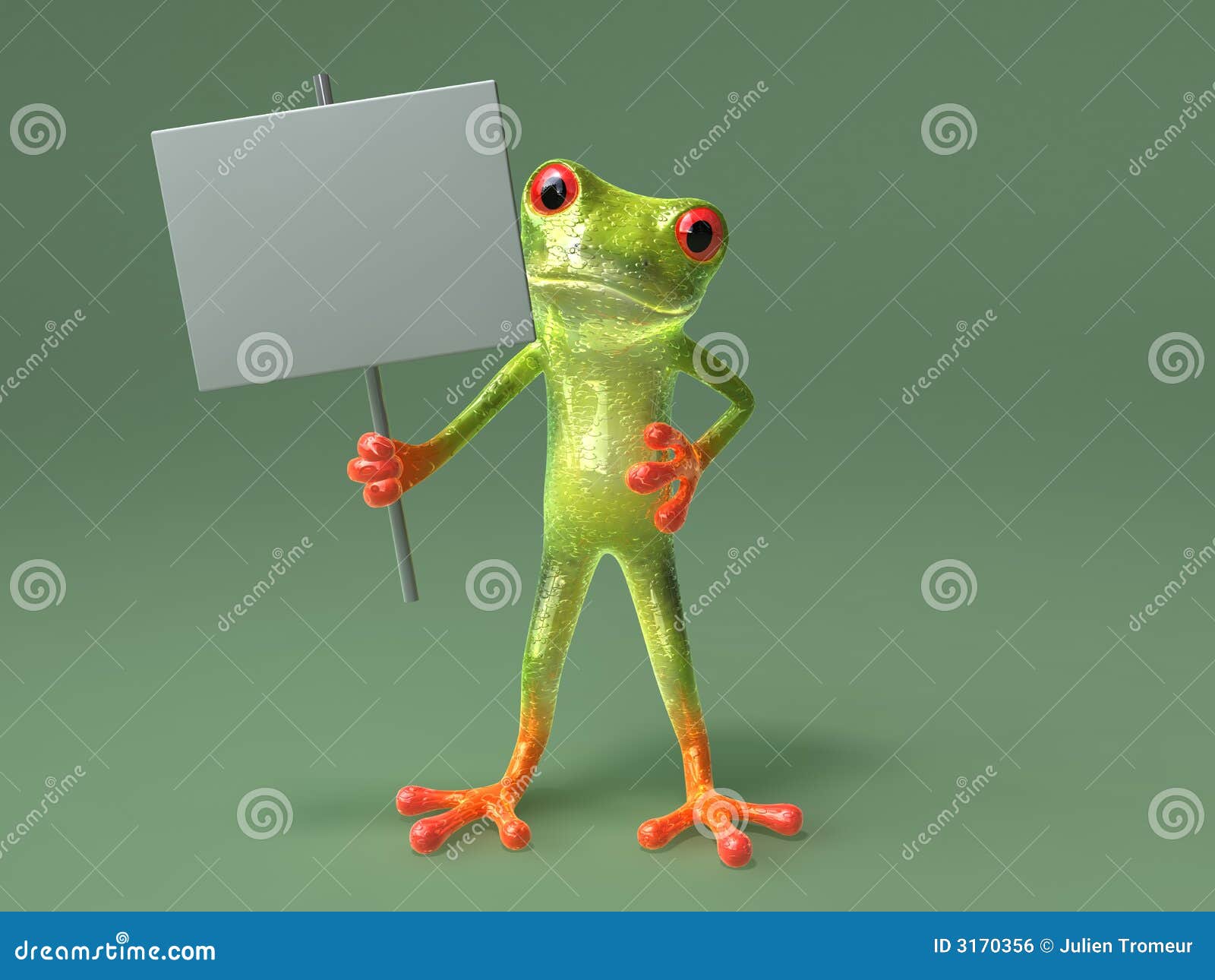 Frog : insert your text stock illustration. Illustration of amazonian ...