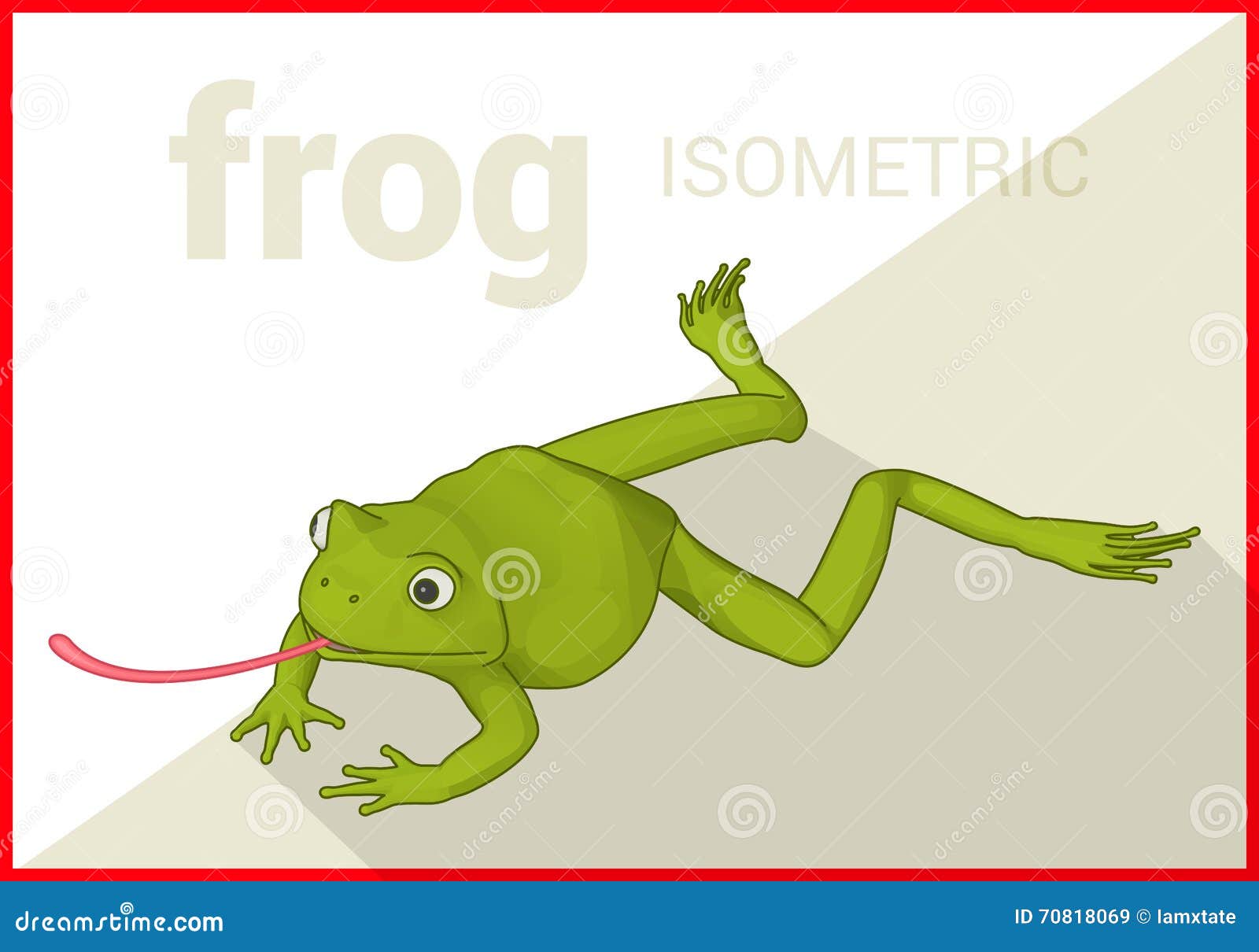 Frog Isometric Flat Vector 3d Stock Vector - Illustration of hunting ...