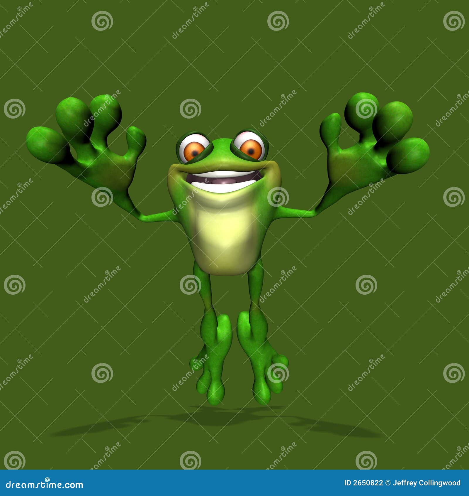 Frog Jump. Funny Toad Step Hop Sequences, Amphibian Character Moving ...