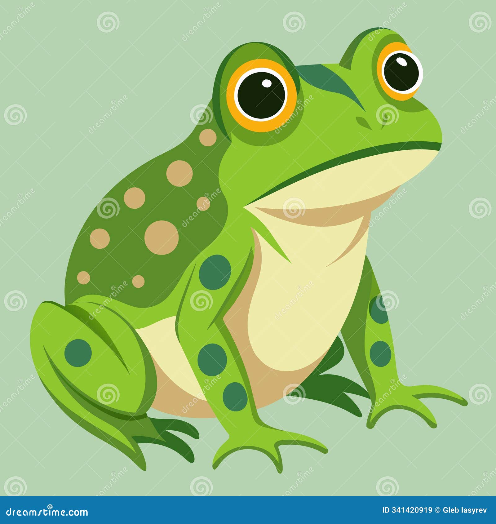 Frog Jumping Icon. Sequences or Footage for Motion Design. Cartoon Toad ...