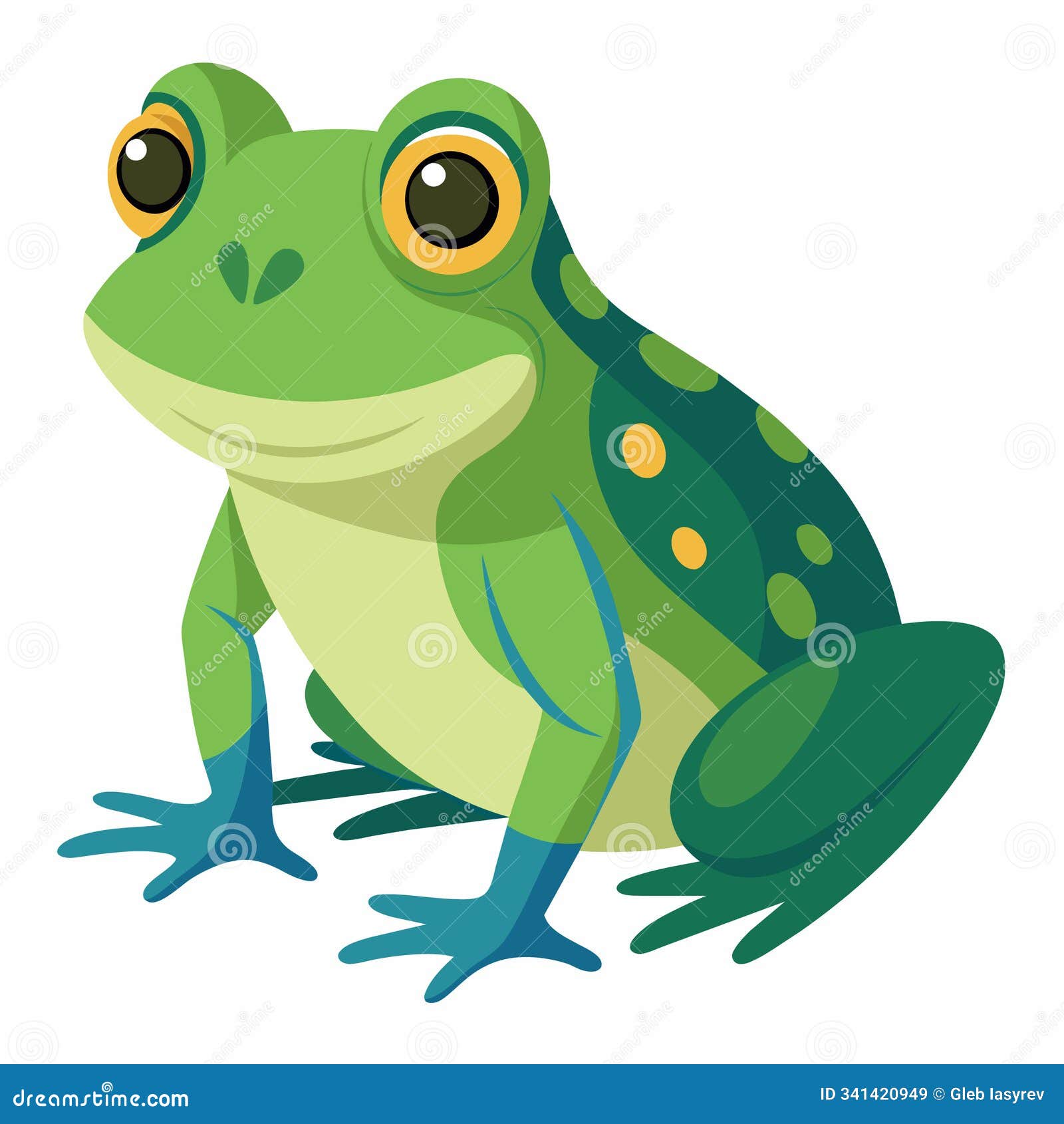 Frog Jumping Icon. Sequences or Footage for Motion Design. Cartoon Toad ...
