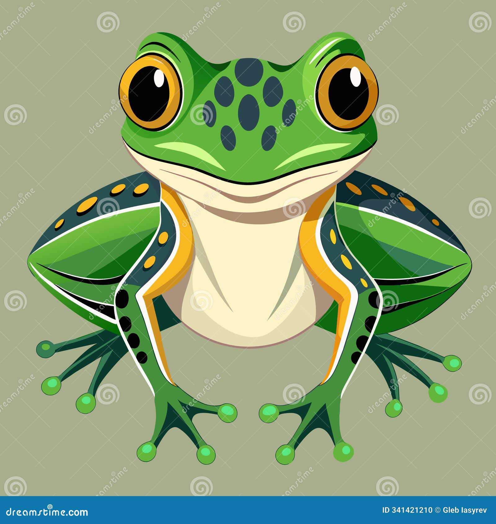 Frog Jumping Icon. Sequences or Footage for Motion Design. Cartoon Toad ...