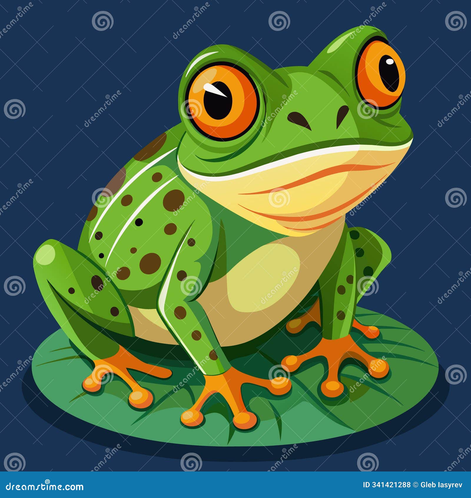 Frog Jumping Icon. Sequences or Footage for Motion Design. Cartoon Toad ...