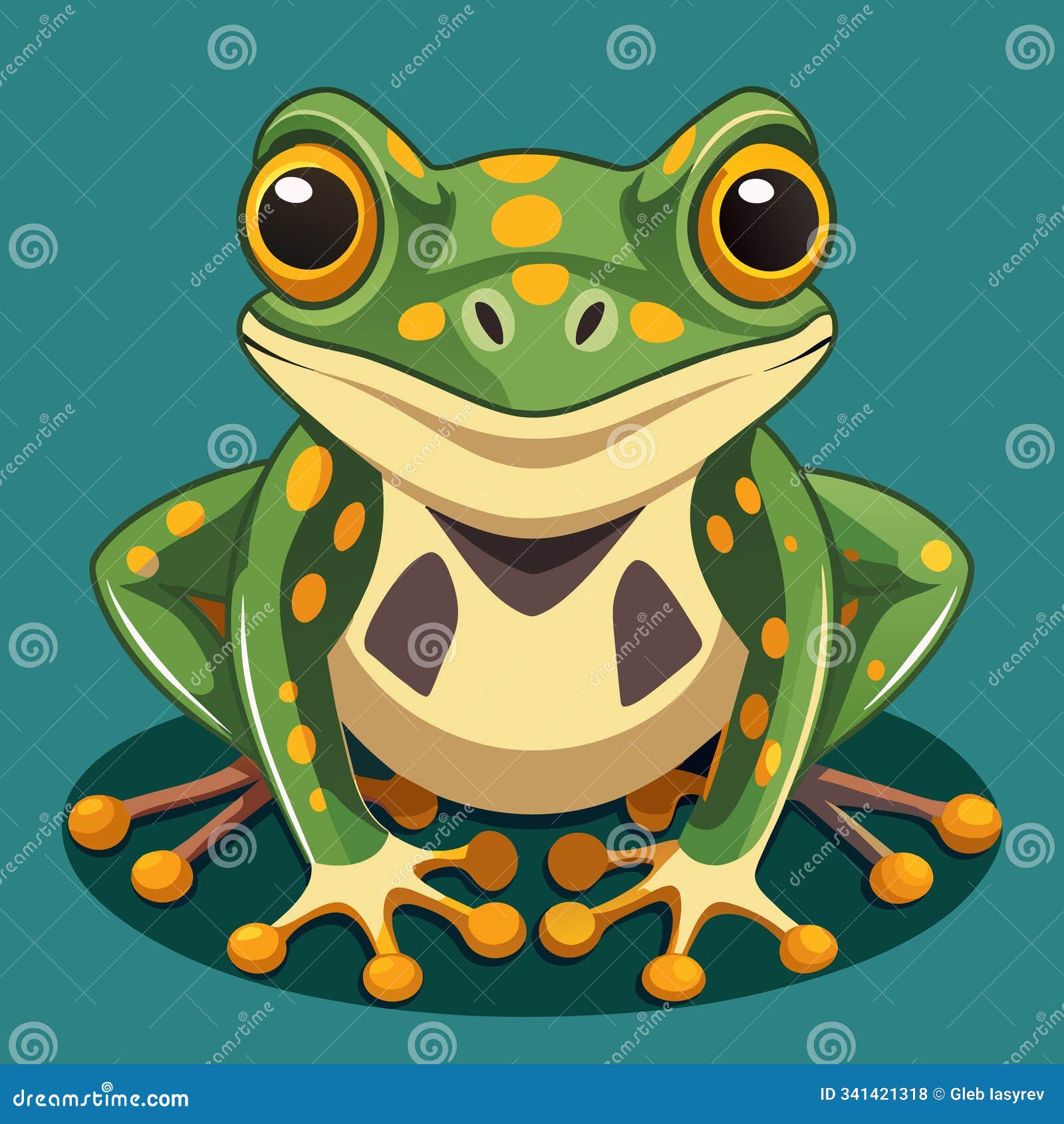 Frog Jumping Icon. Sequences or Footage for Motion Design. Cartoon Toad ...
