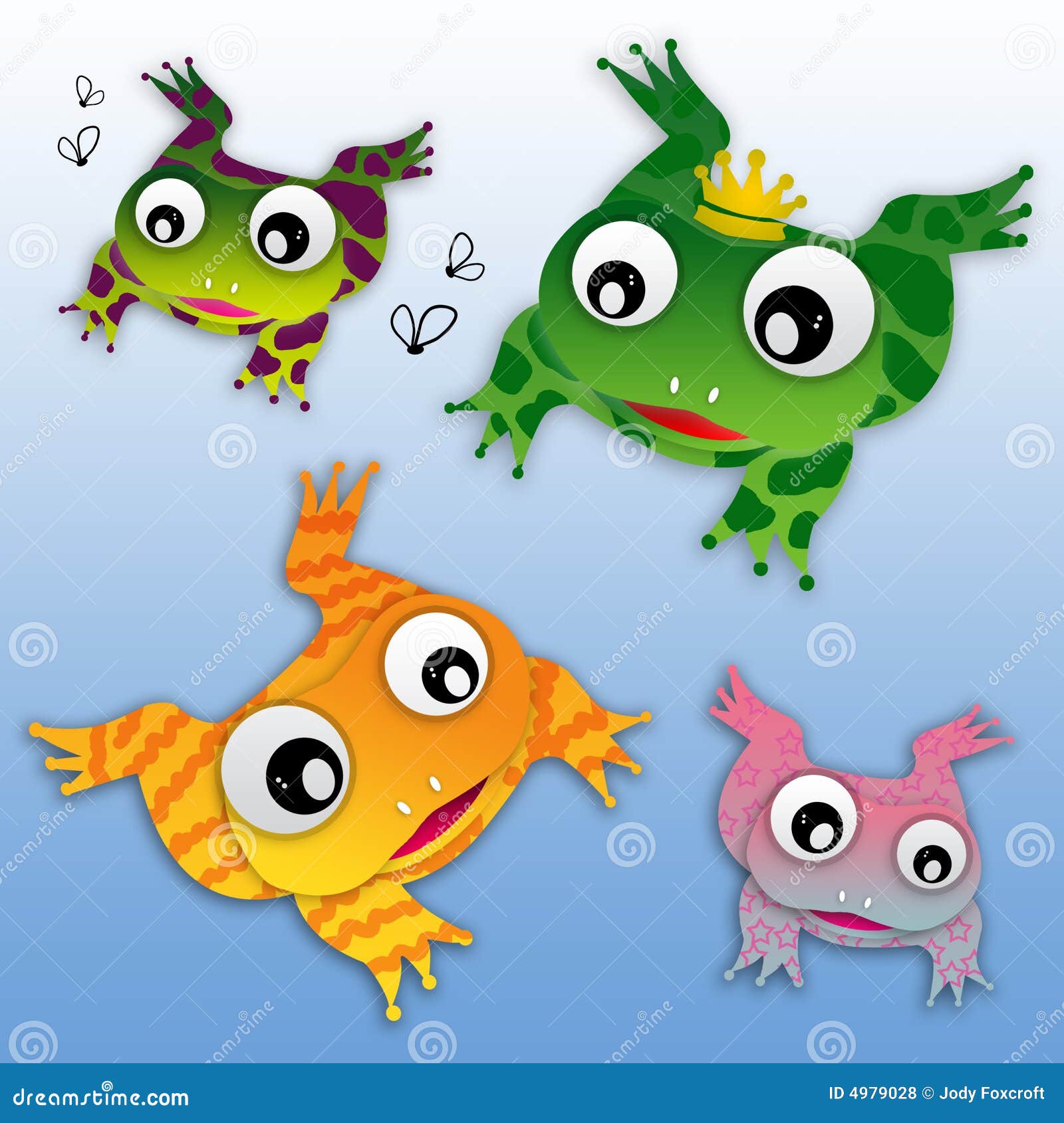 Frog King Family stock illustration. Illustration of king - 4979028