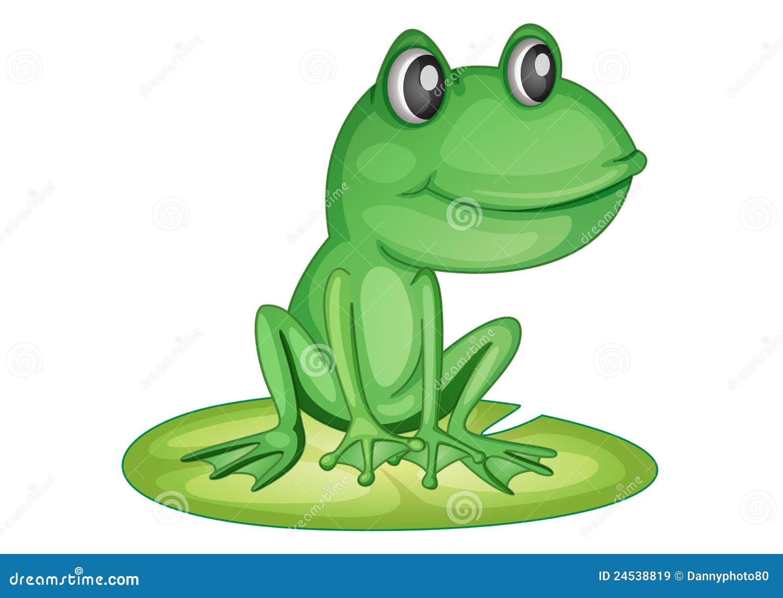 Frog Sat On A Lily Pad Stock Image | CartoonDealer.com #198596893