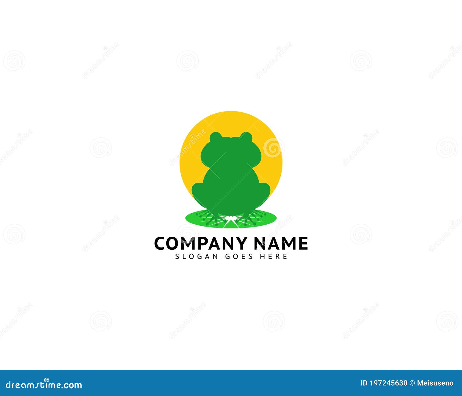 Frog Logo Design Template Vector Illustration Stock Vector ...