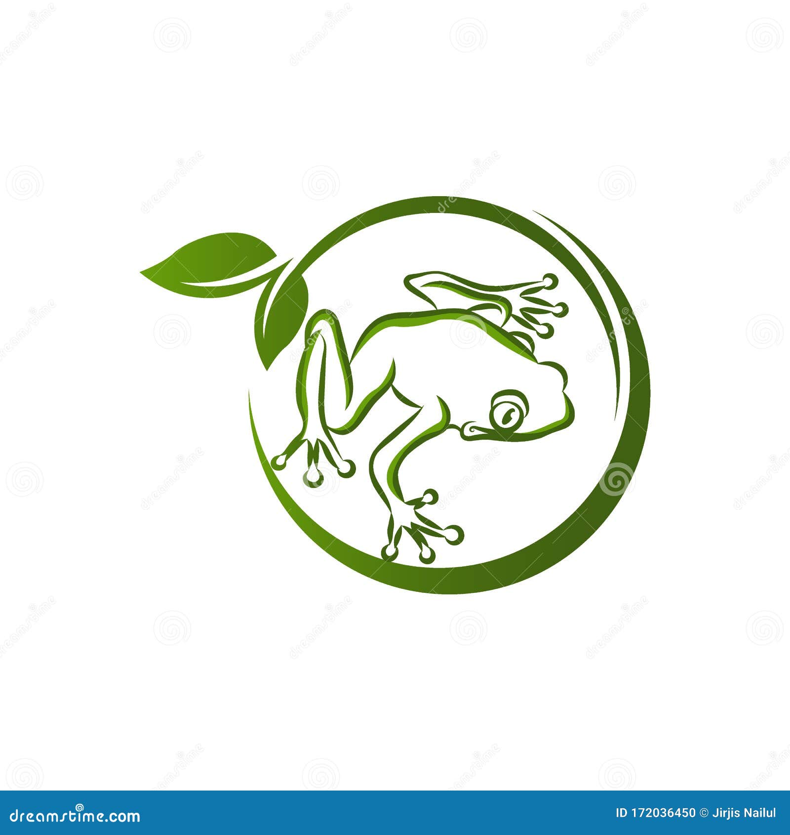 Frog Logo Design Vector Symbol Toad Stock Vector - Illustration of ...