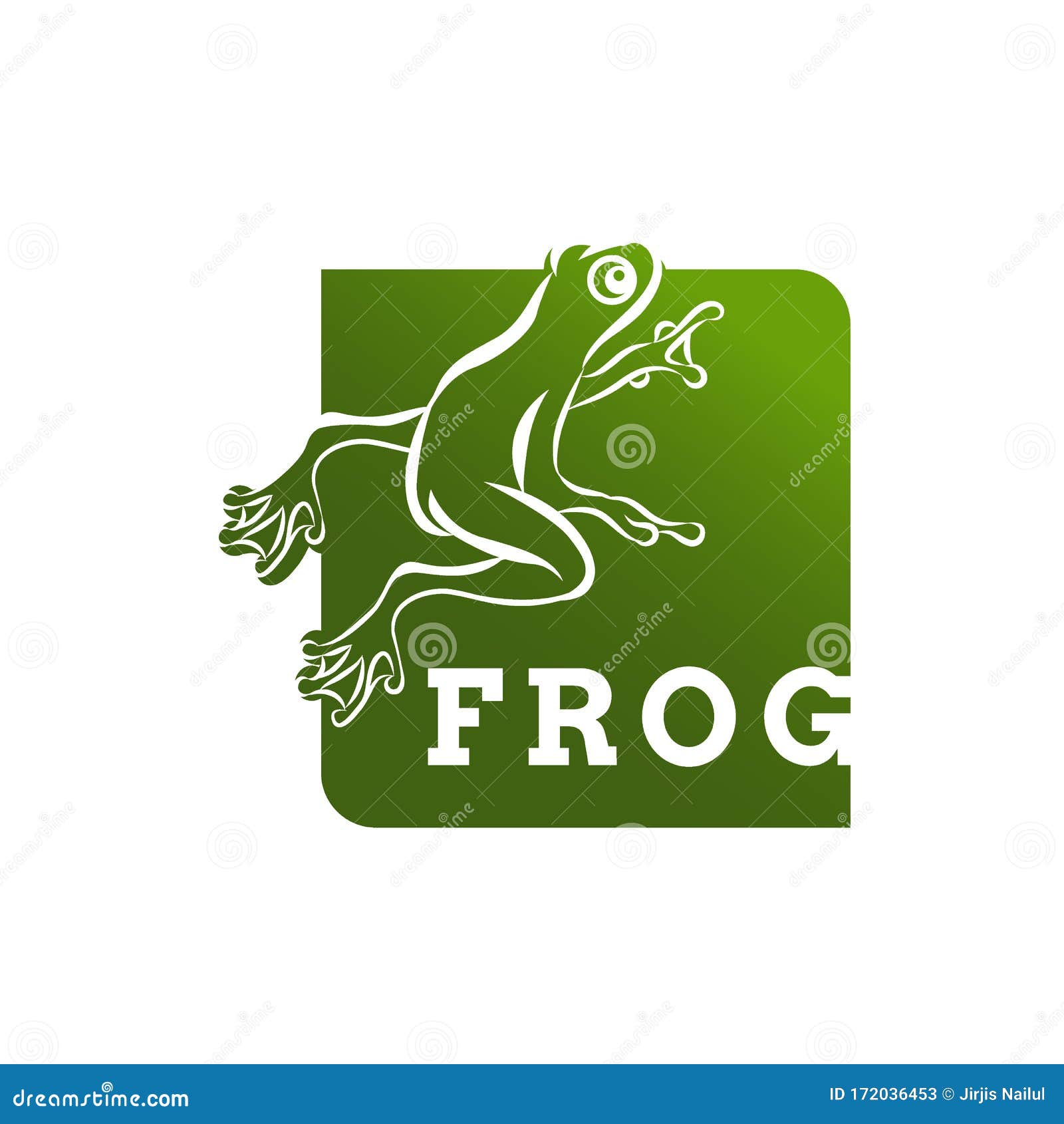 Frog Logo Design Vector Symbol Toad Stock Vector - Illustration of ...