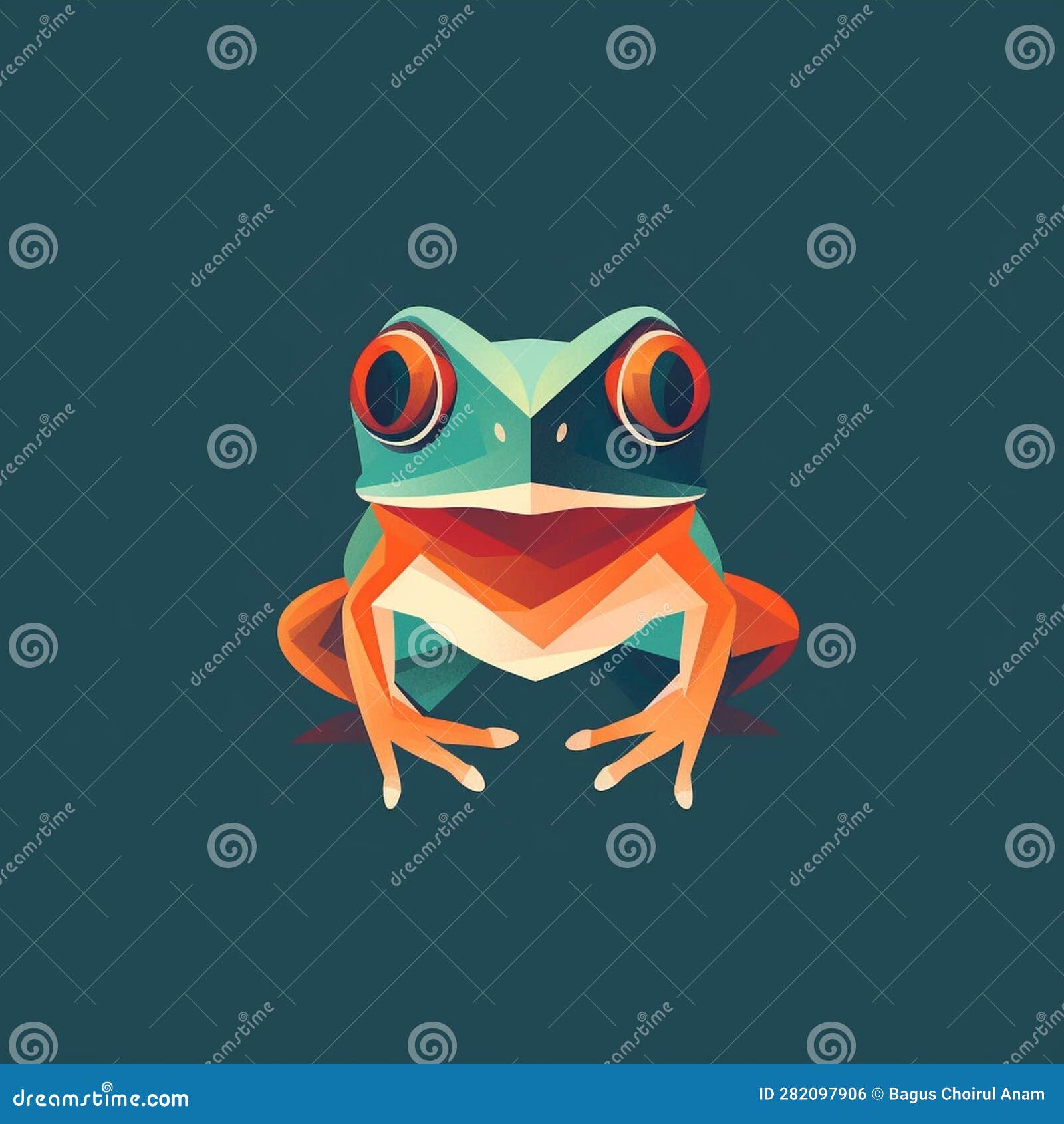 Frog logo Simple drawing stock illustration. Illustration of essence ...