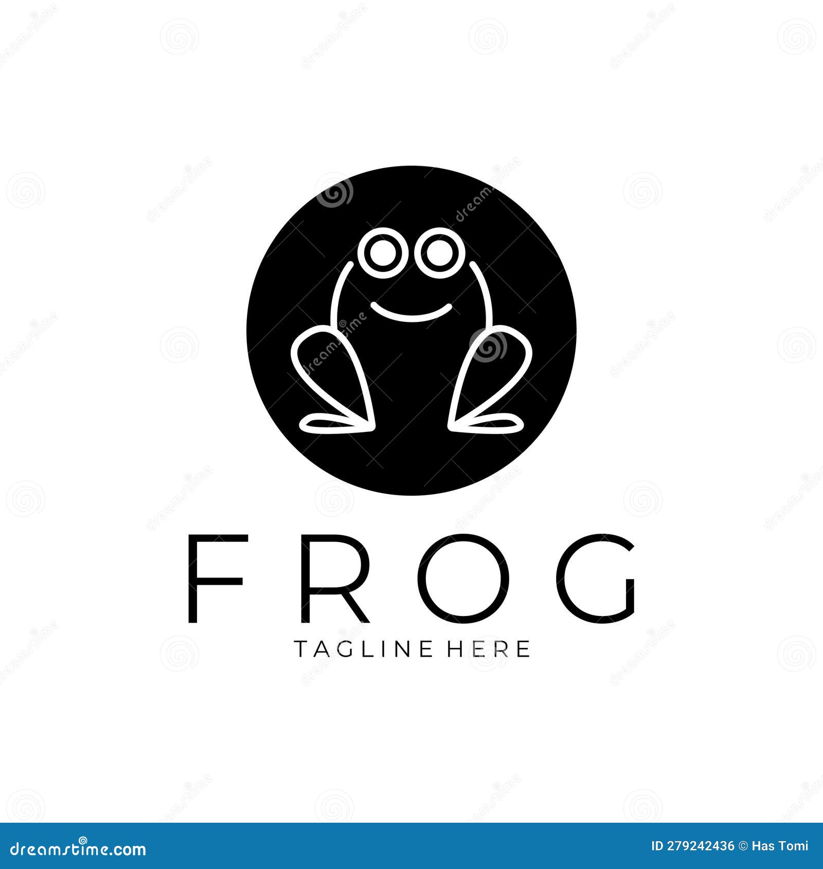 Frog Logo Simple Vector Design Template Stock Vector - Illustration of ...