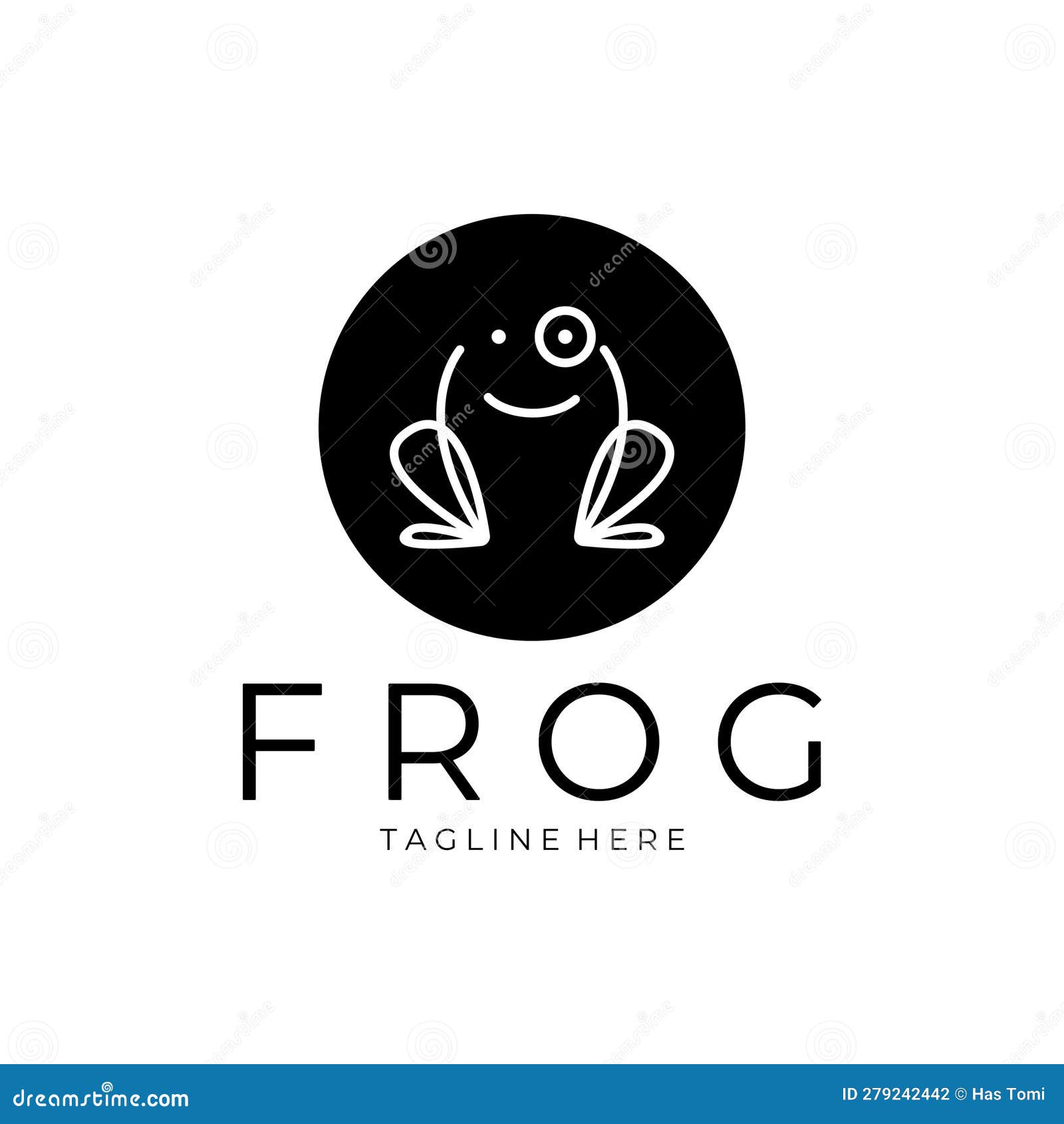 Frog Logo Simple Vector Design Template Stock Vector - Illustration of ...