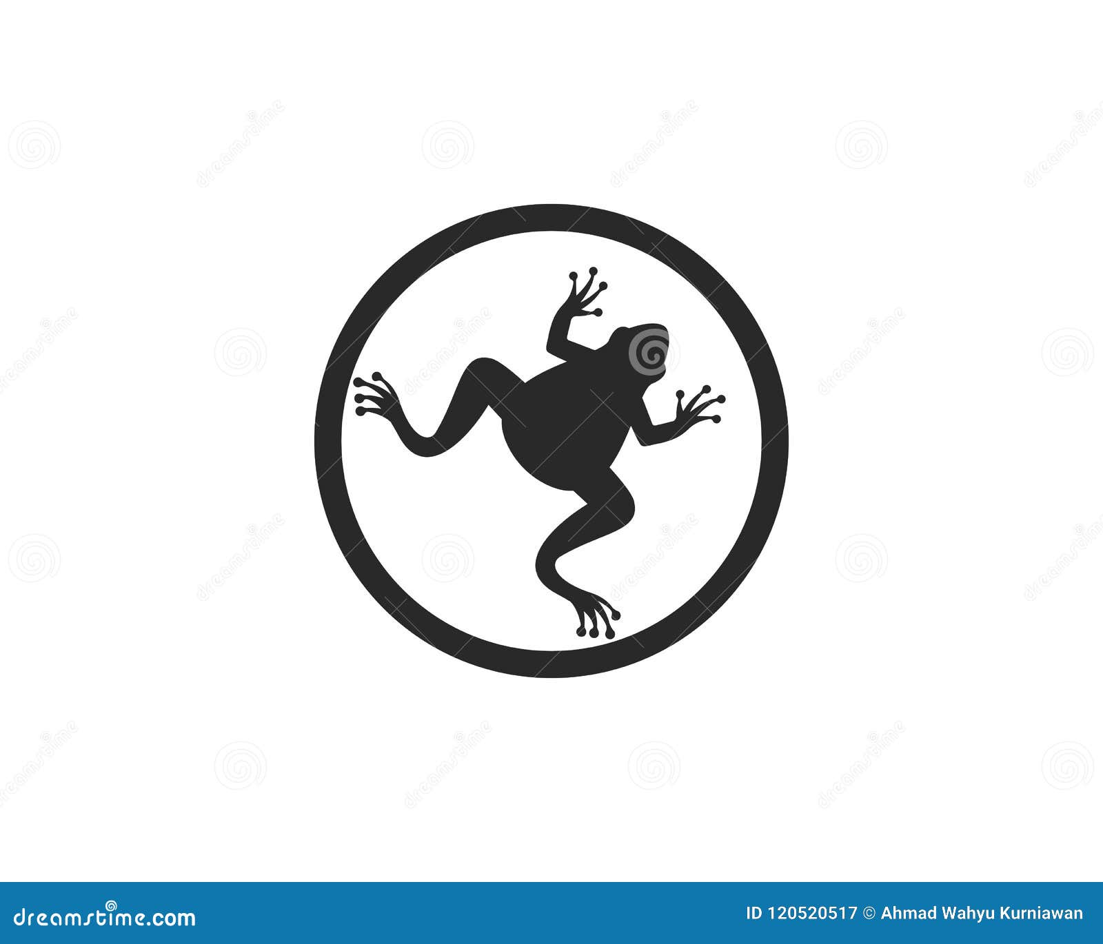 Frog Logo Template stock vector. Illustration of business - 120520517