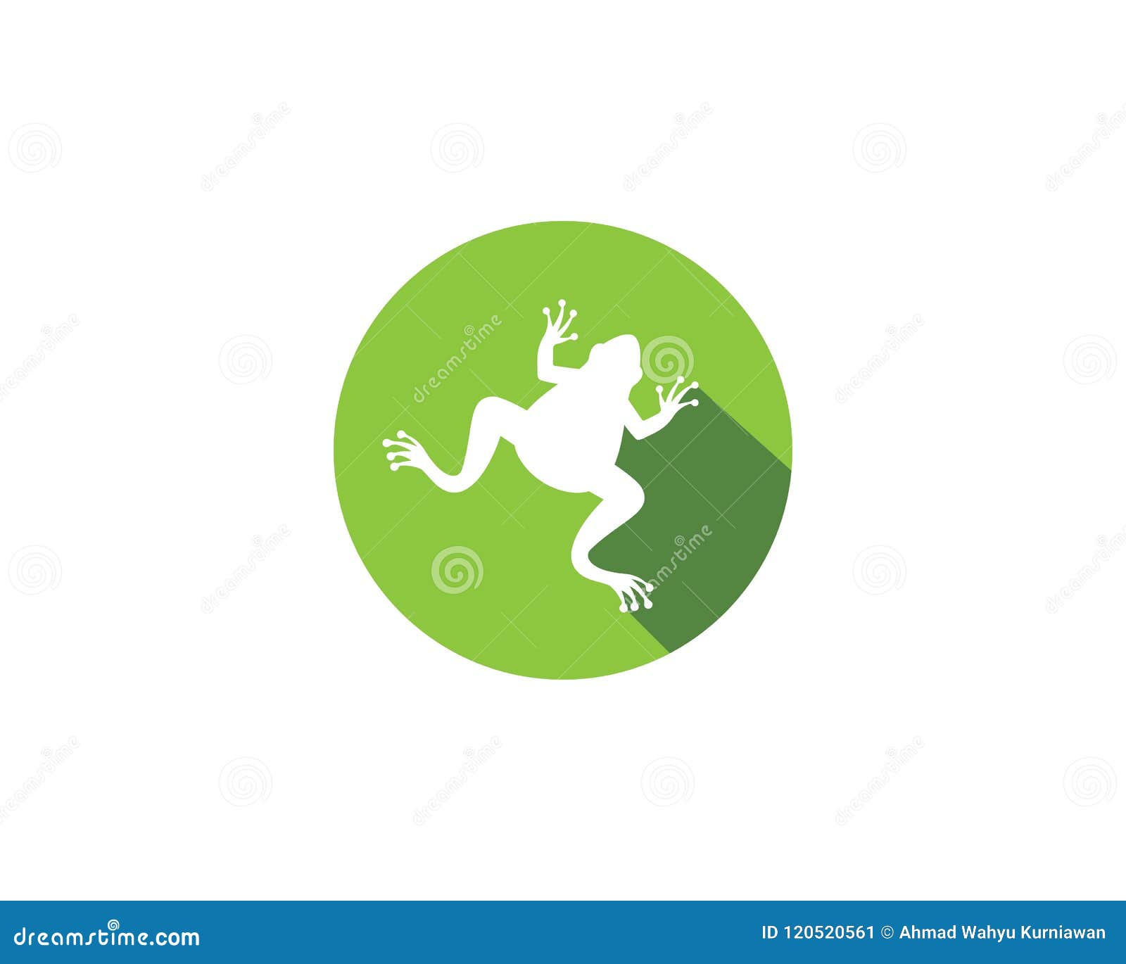 Frog Logo Template stock vector. Illustration of animal - 120520561