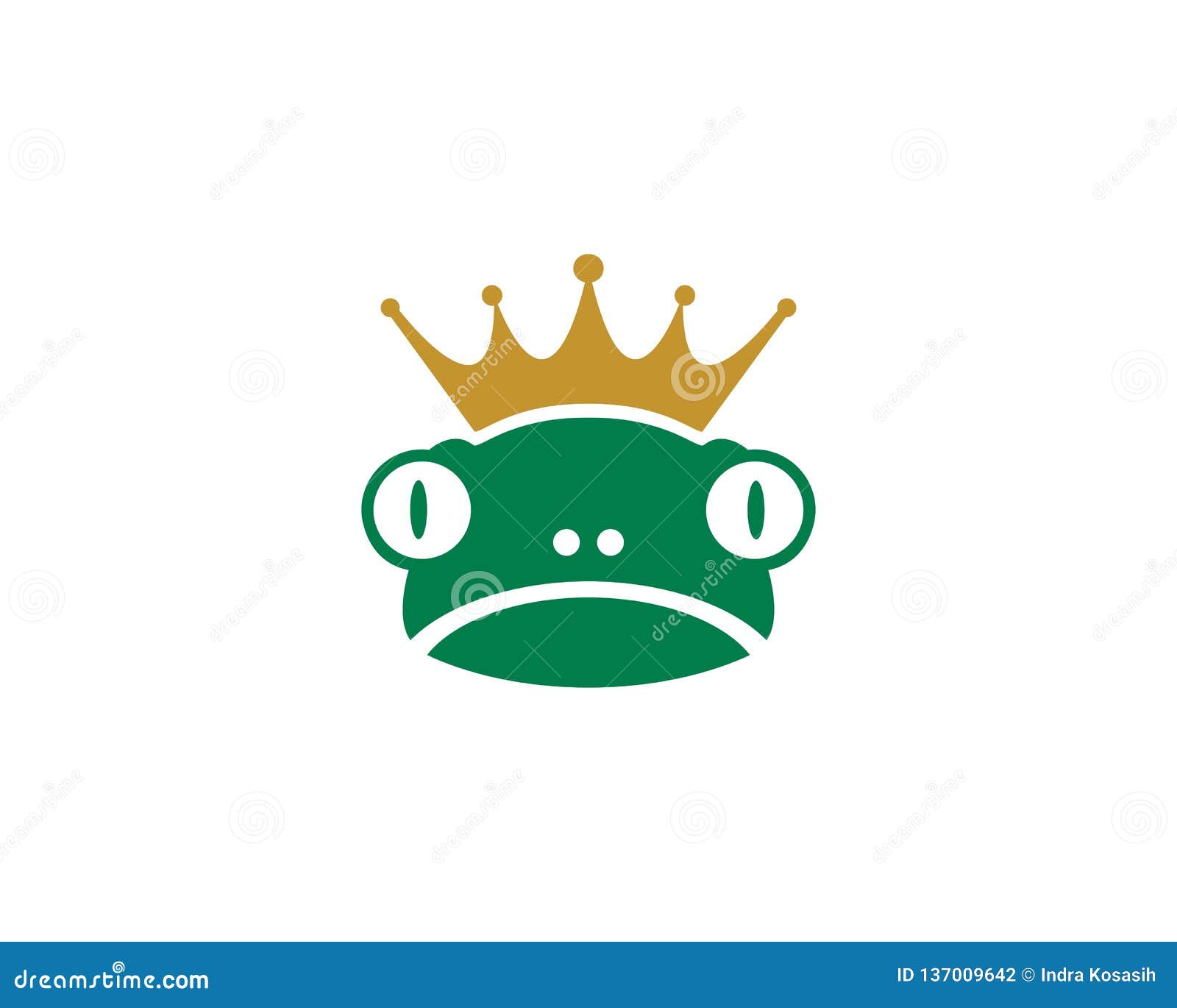 Frog Logo Template stock vector. Illustration of line - 137009642