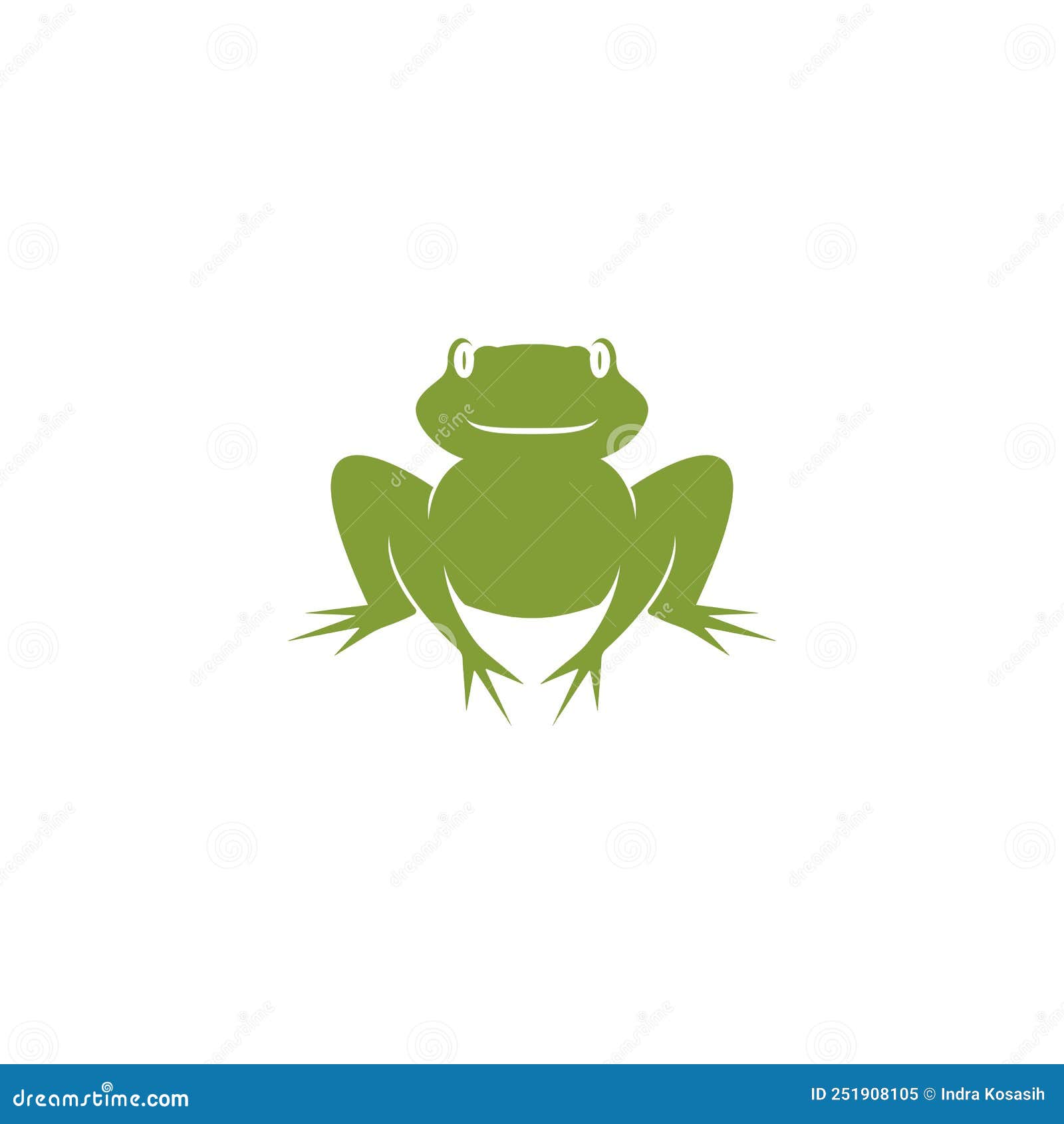 Frog Logo Template Vector Illustration Stock Vector - Illustration of ...