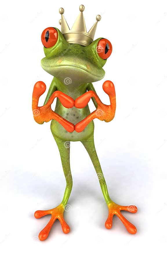 Frog in love stock illustration. Illustration of toad - 8864094