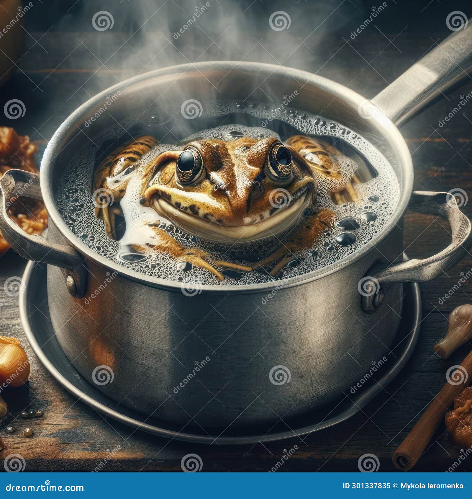 Boiling The Frog Stock Photography | CartoonDealer.com #13986440