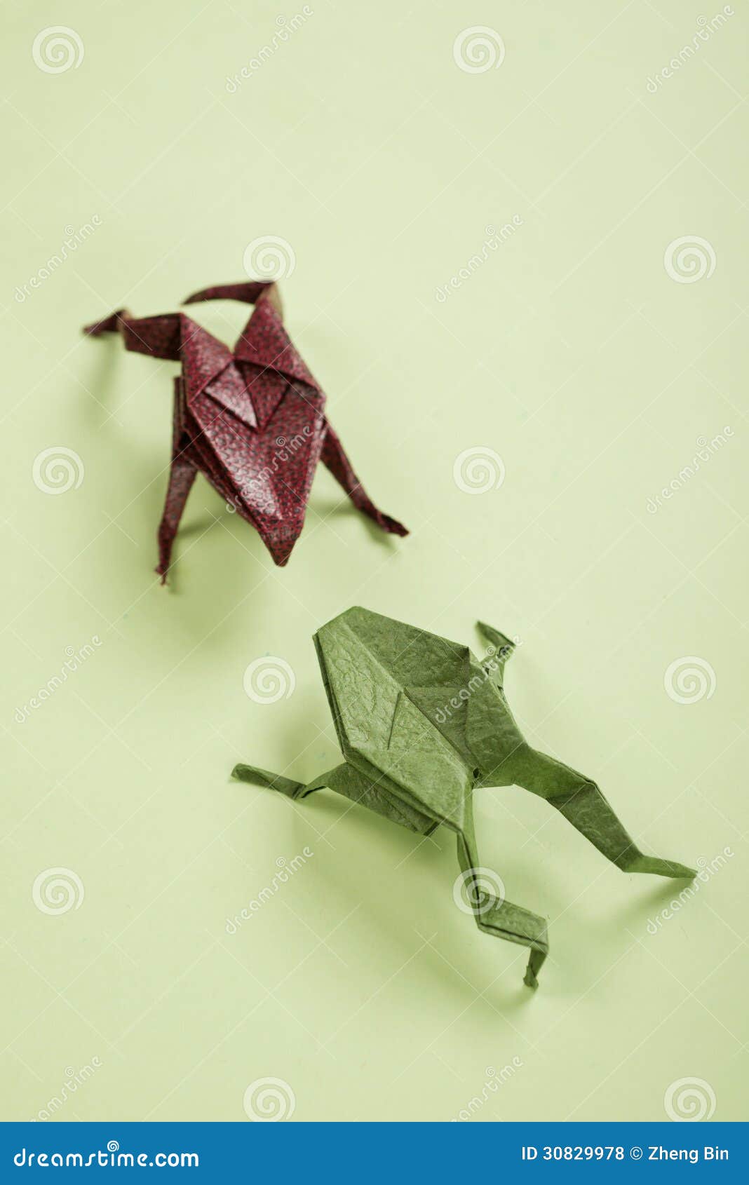 Frog paper stock photo. Image of white, japanese, green - 30829978