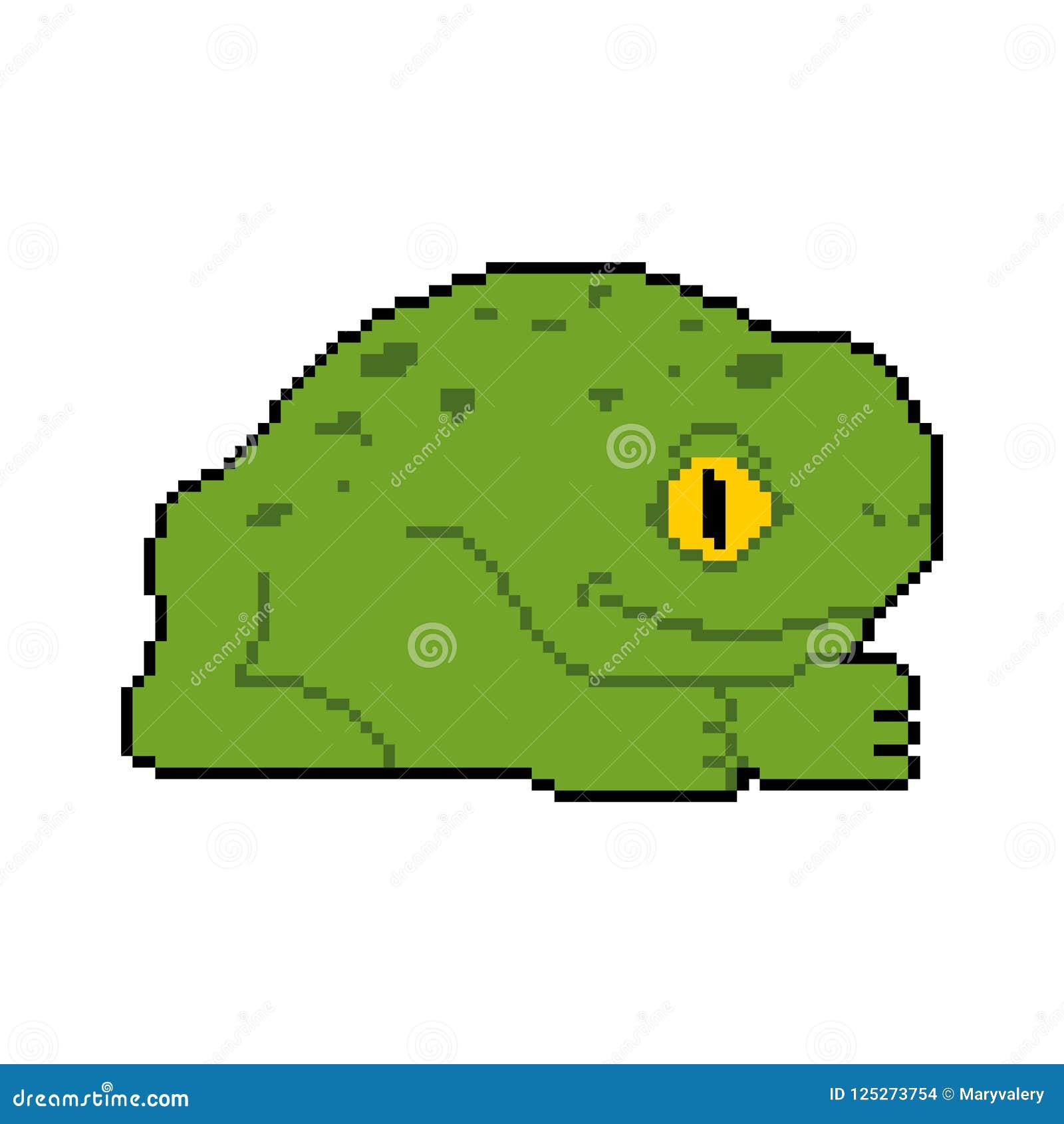 Frog Pixel Art. Toad 8 Bit. Vector Illustration. Stock Vector ...