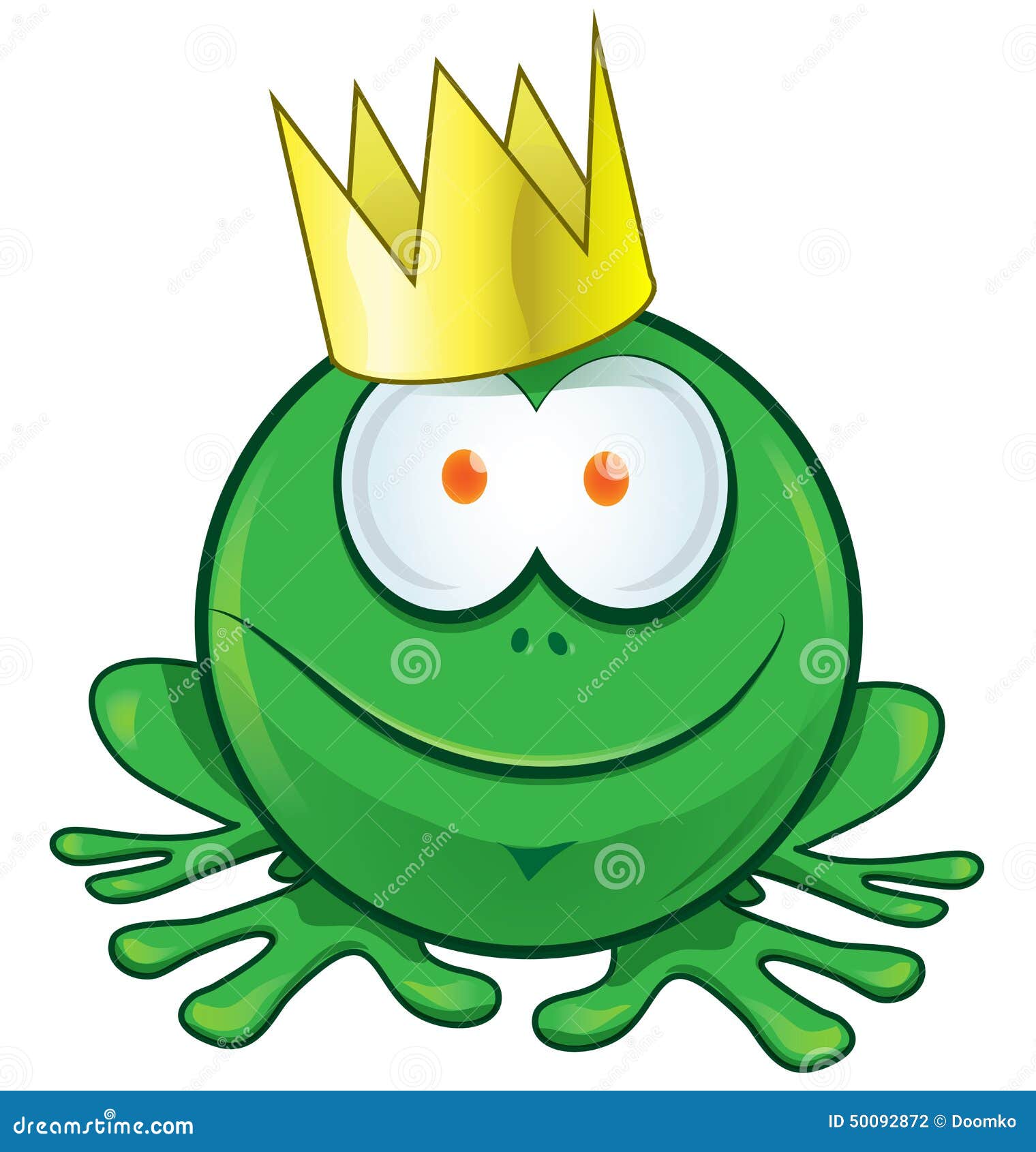 Frog Prince Cartoon Stock Vector - Image: 50092872