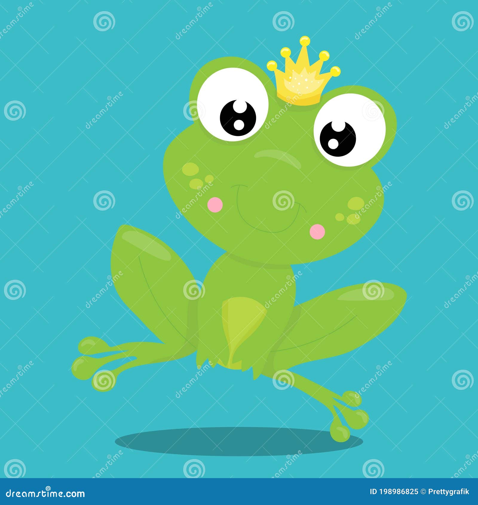 Frog prince 05 stock vector. Illustration of vector - 198986825