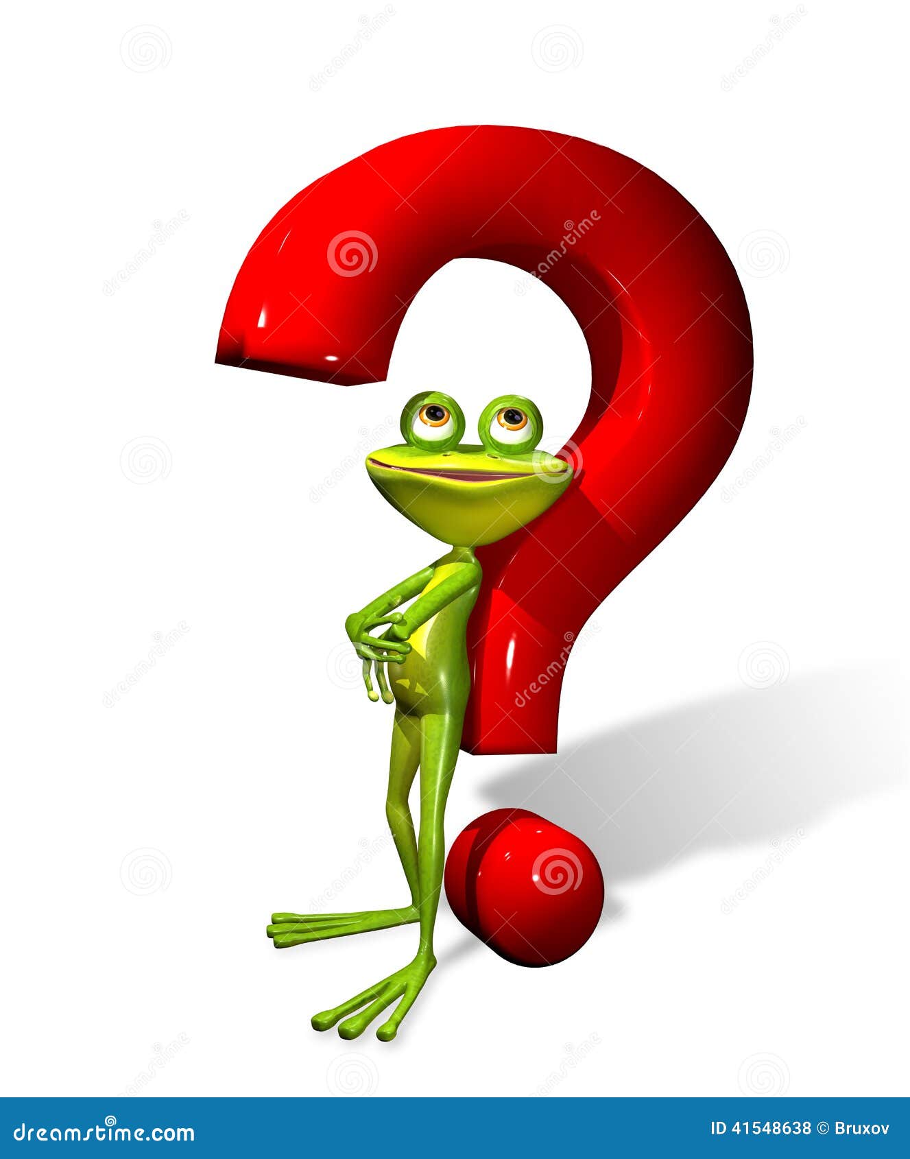 Frog With A Question Mark Stock Photography | CartoonDealer.com #12800372