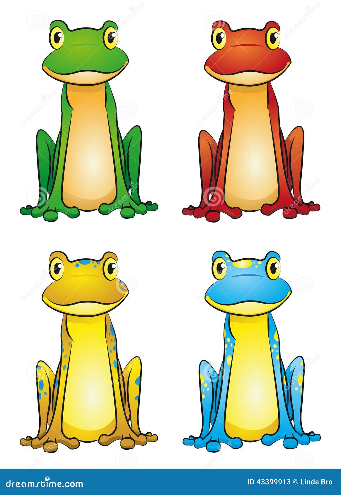 Frog-set stock illustration. Illustration of squib, isolated - 43399913