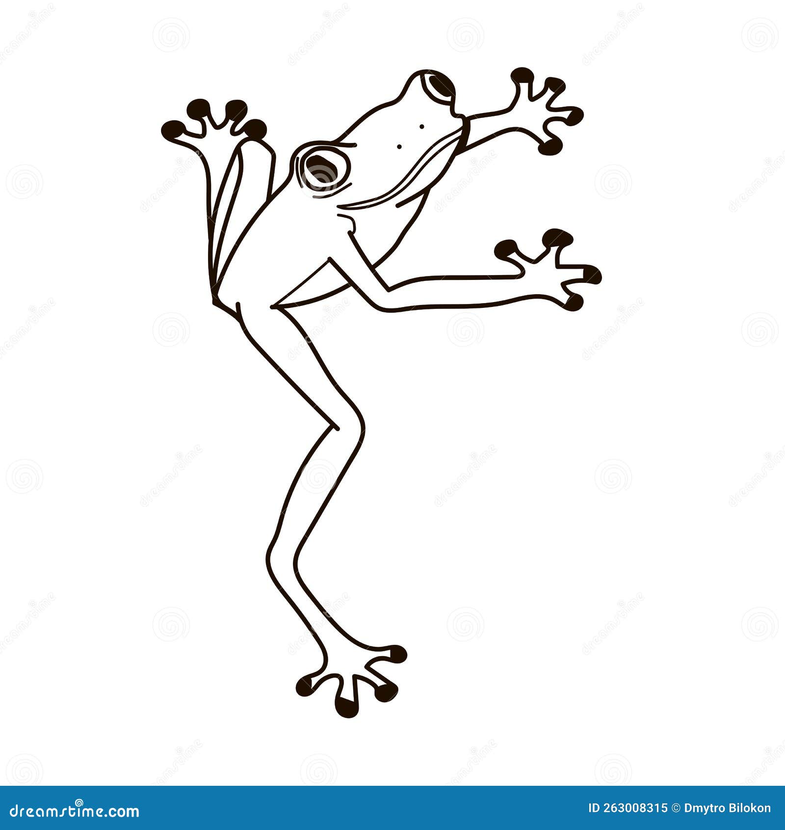 Frog Silhouettes Vector Image Black Stock Illustration - Illustration ...