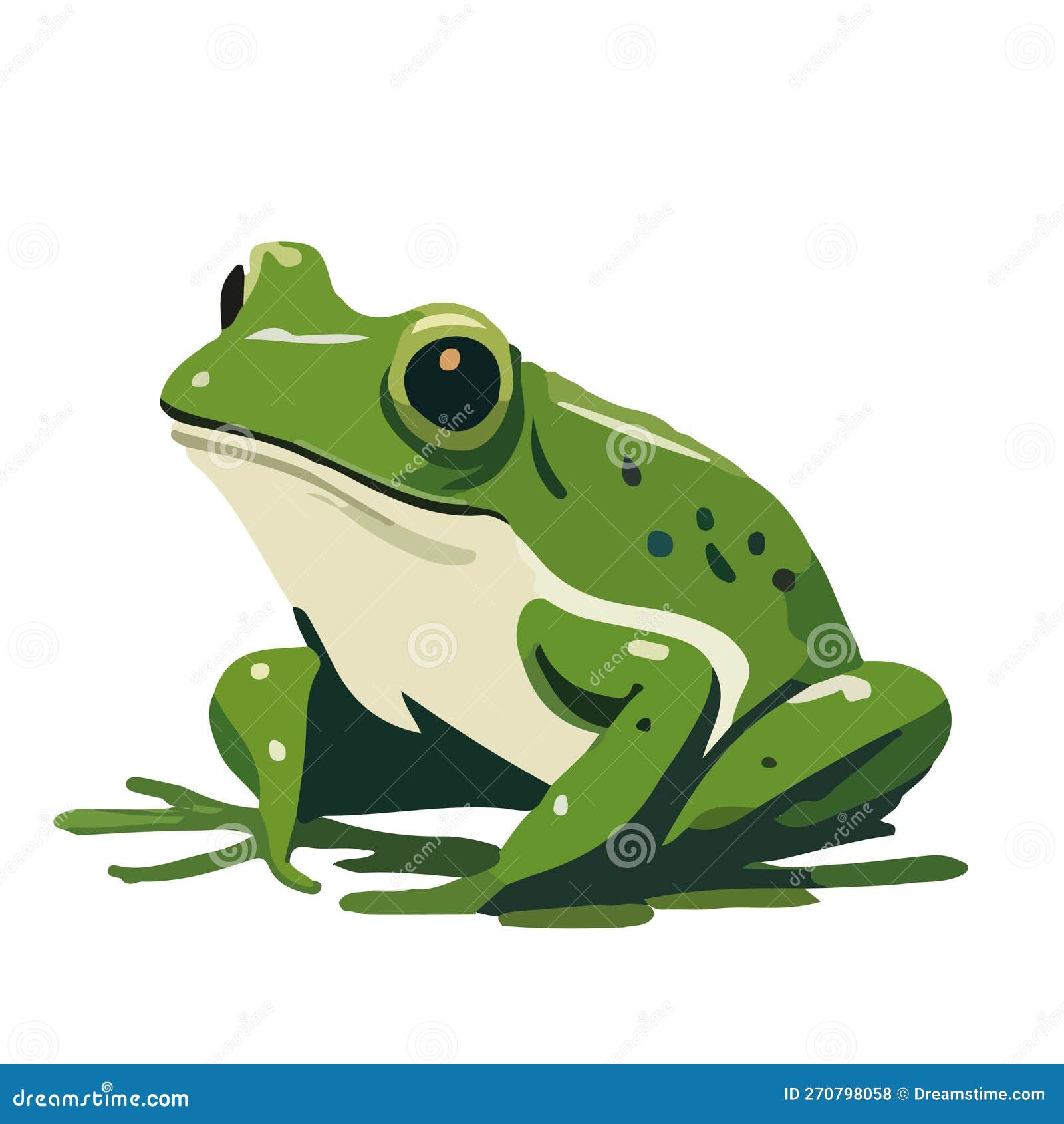Frog. Simple Vector Graphics Consisting of Few Colors Stock Vector ...