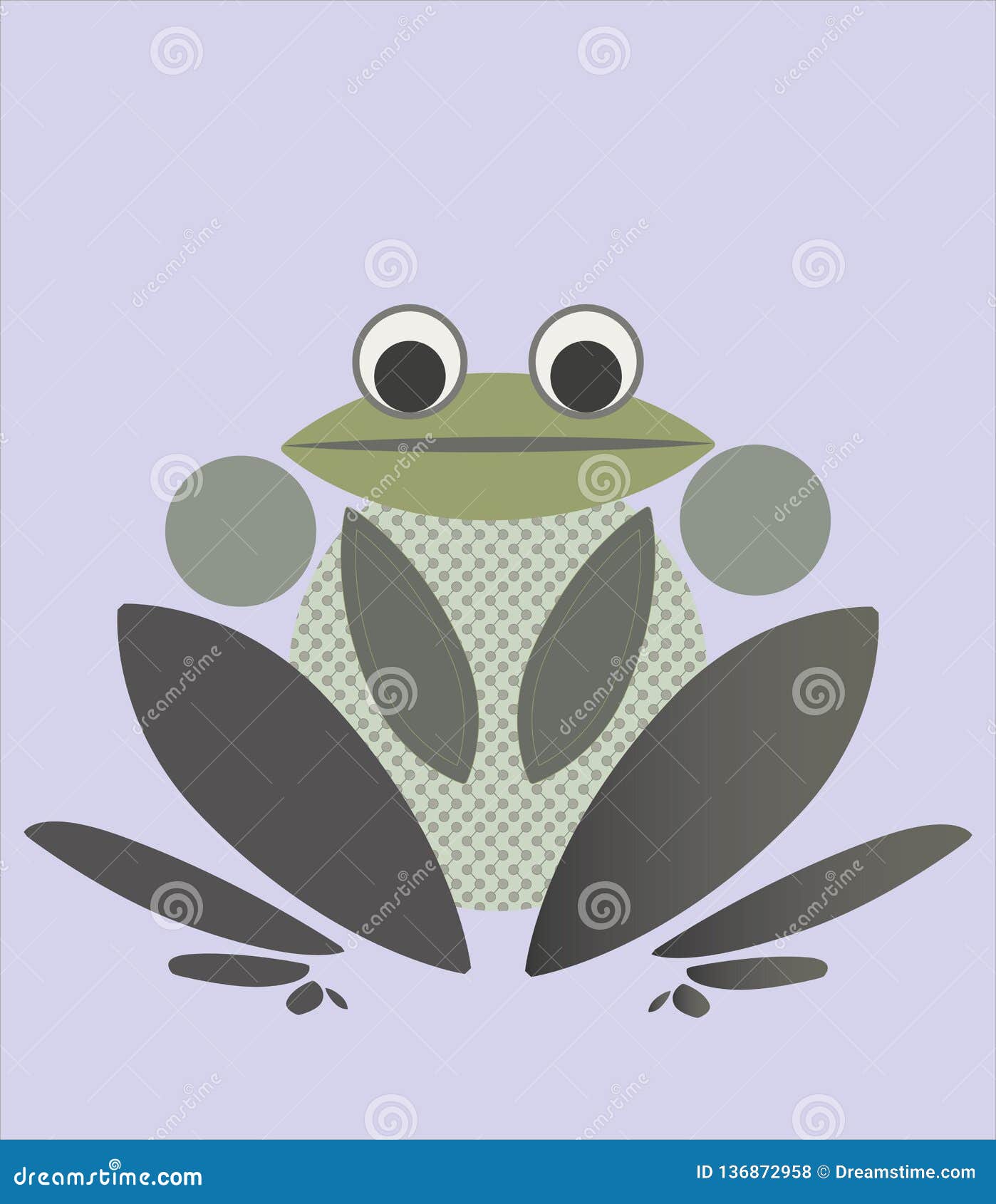 Frog stylized stock vector. Illustration of clip, idea - 136872958