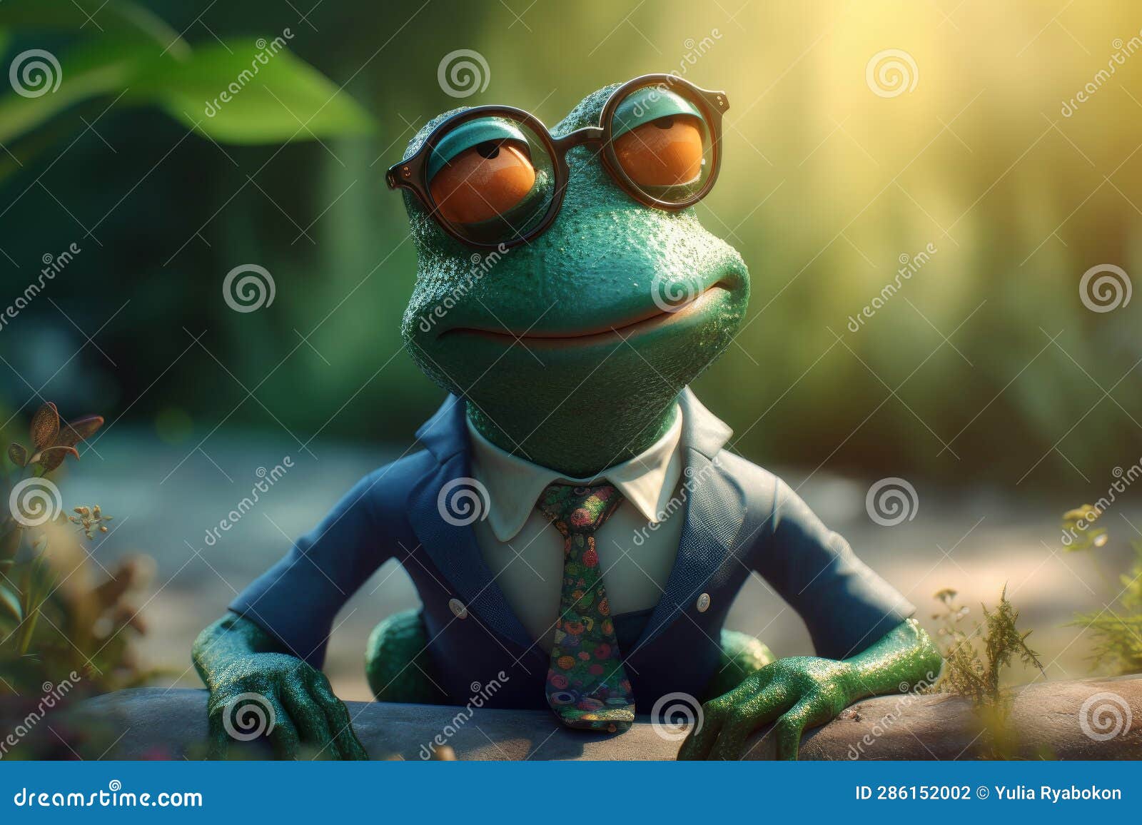 Frog Suit Dressed. Generate Ai Stock Illustration - Illustration of ...