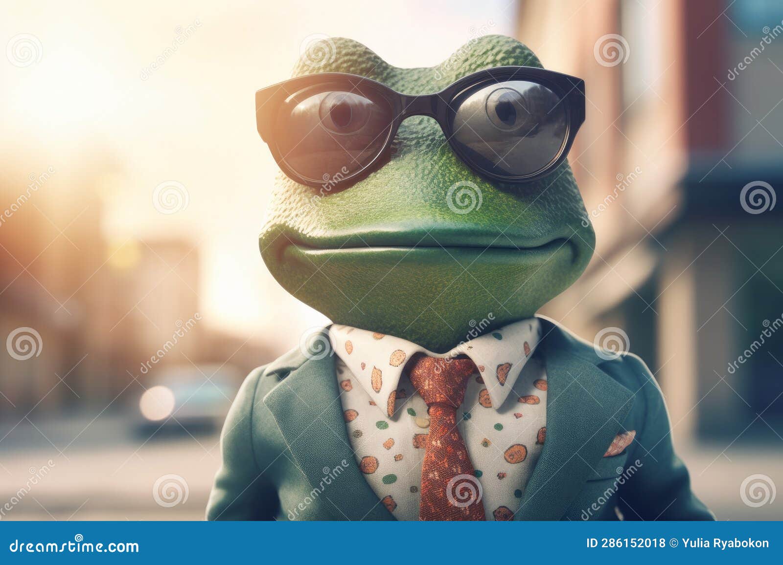 Frog Suit Sunglasses. Generate Ai Stock Photo | CartoonDealer.com ...