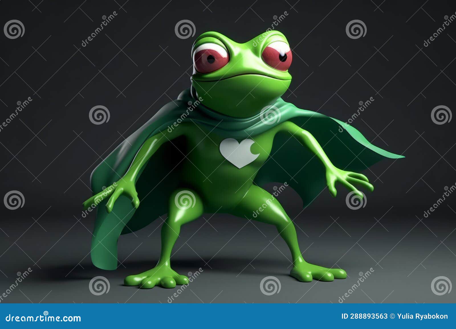 Frog Super Hero. Generate Ai Stock Illustration - Illustration of eyed ...