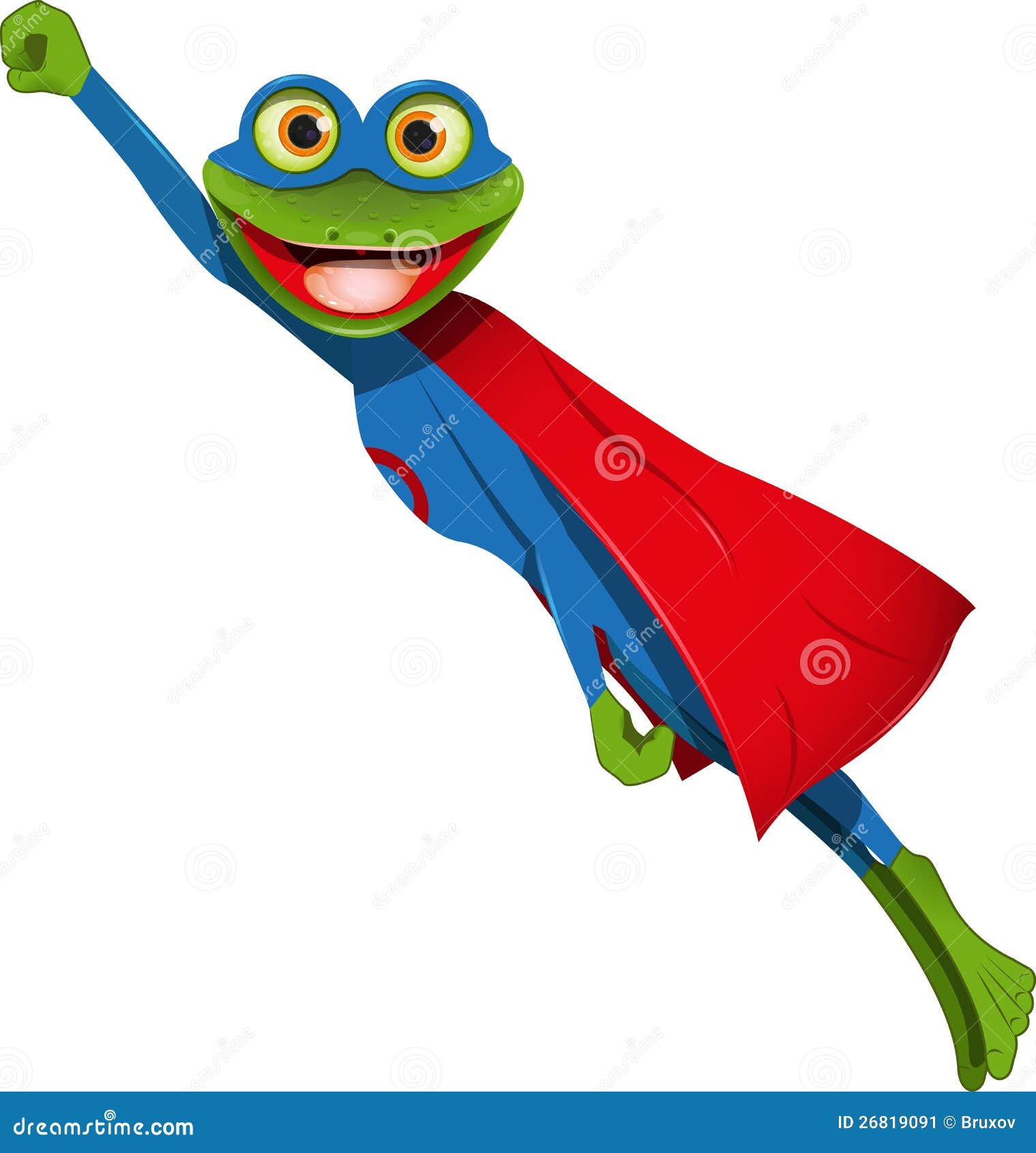 Frog superman stock vector. Illustration of environment - 26819091