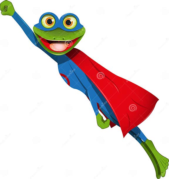 Frog superman stock vector. Illustration of environment - 26819091