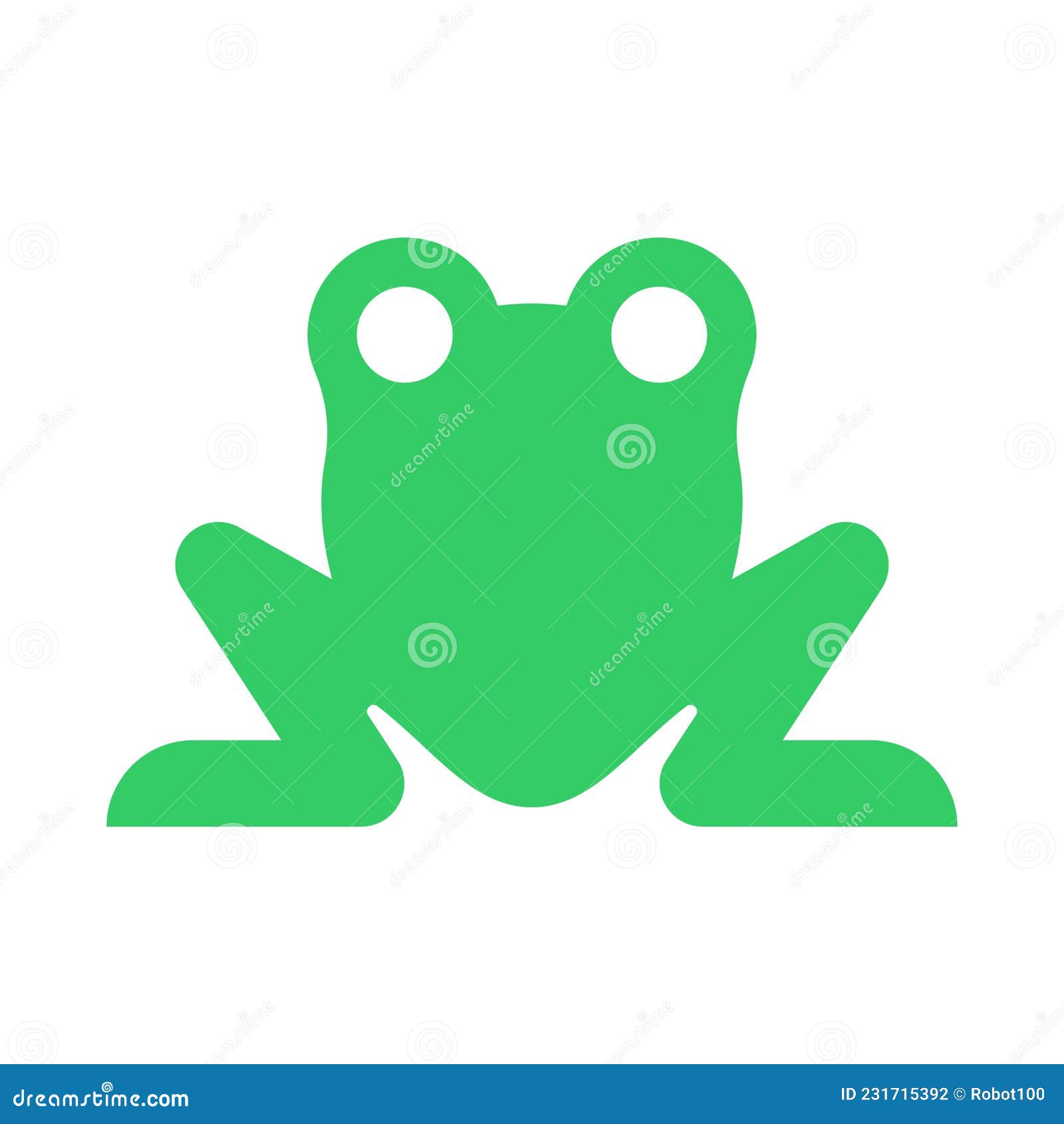 Frog Symbol. Toad Icon Sign Stock Vector - Illustration of logo, food ...