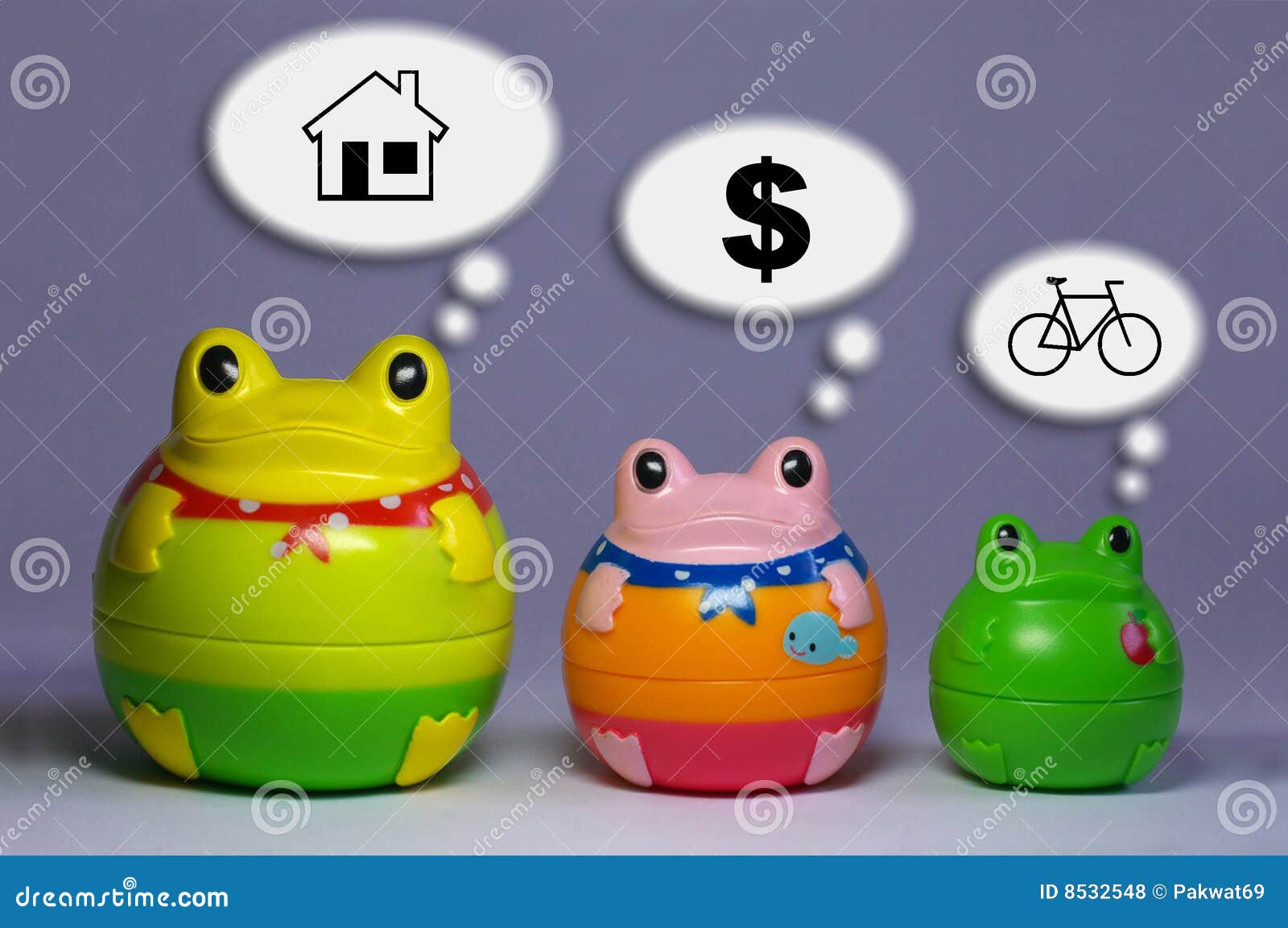 Frog thinking stock photo. Image of dolls, house, dream - 8532548