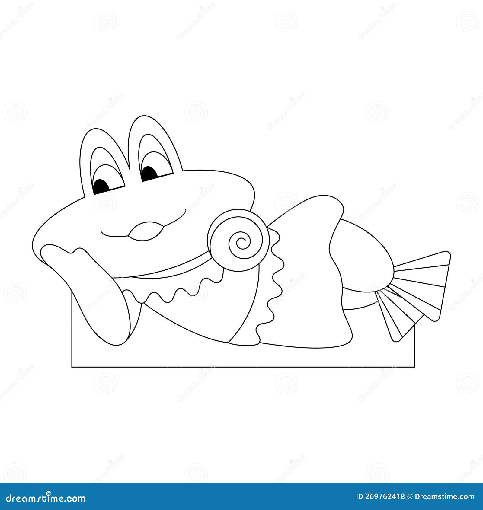 Frog, Toad, Black Line Drawing, Doodle Stock Vector - Illustration of ...