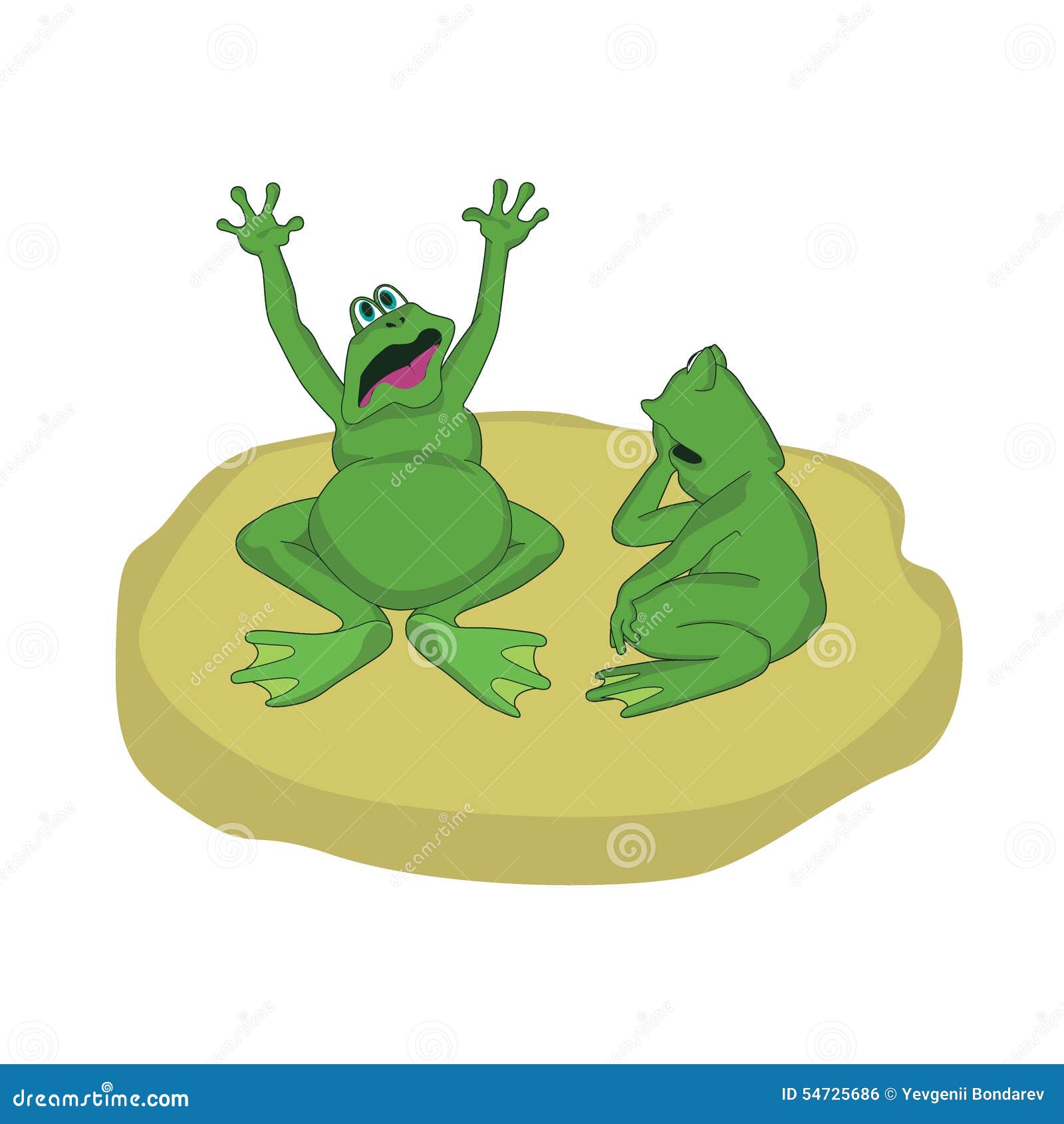 Frog 5 stock vector. Illustration of tropical, mood, conversation ...