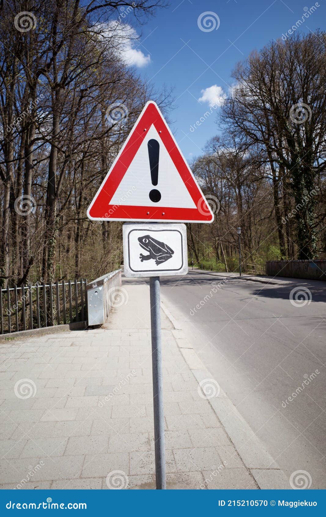 Frog Warning Sign Stock Photography | CartoonDealer.com #215210570