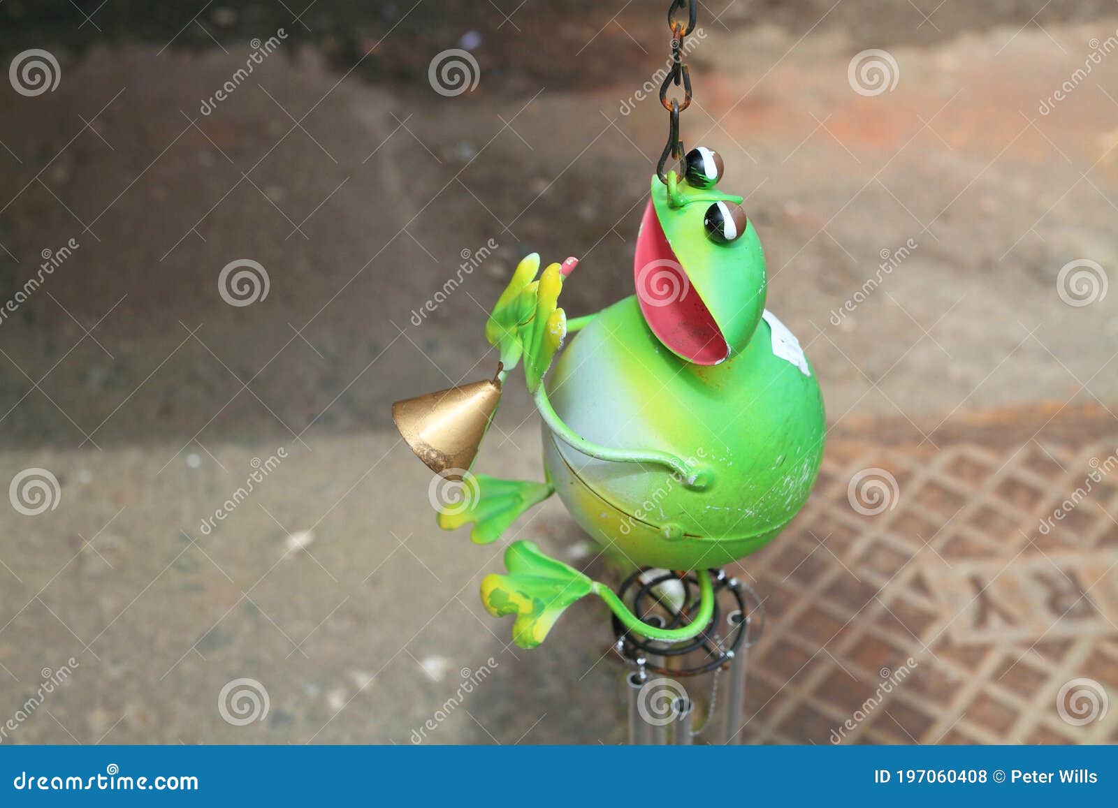 Frog wind chime stock photo. Image of feature, animals - 197060408