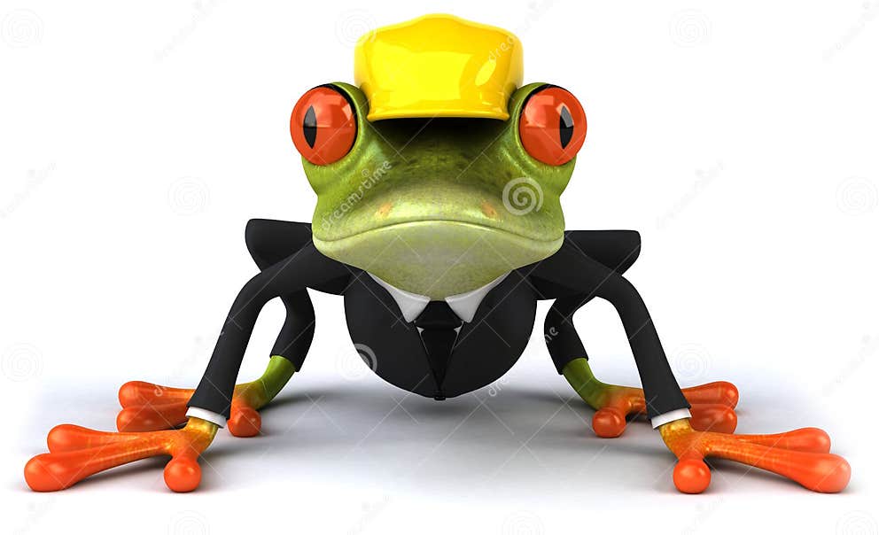 Frog worker stock illustration. Illustration of nature - 21549682