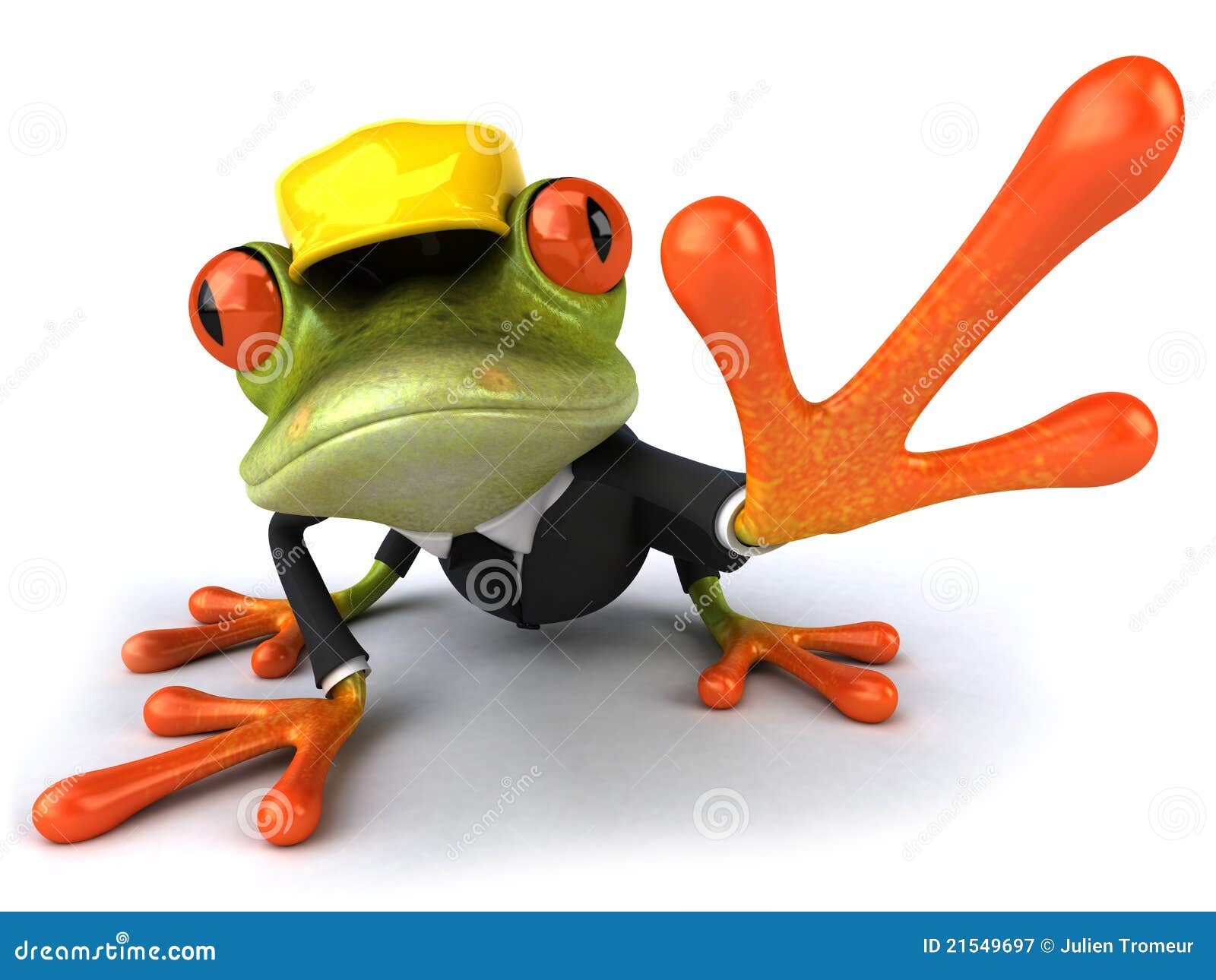 Frog worker stock illustration. Illustration of tropics - 21549697